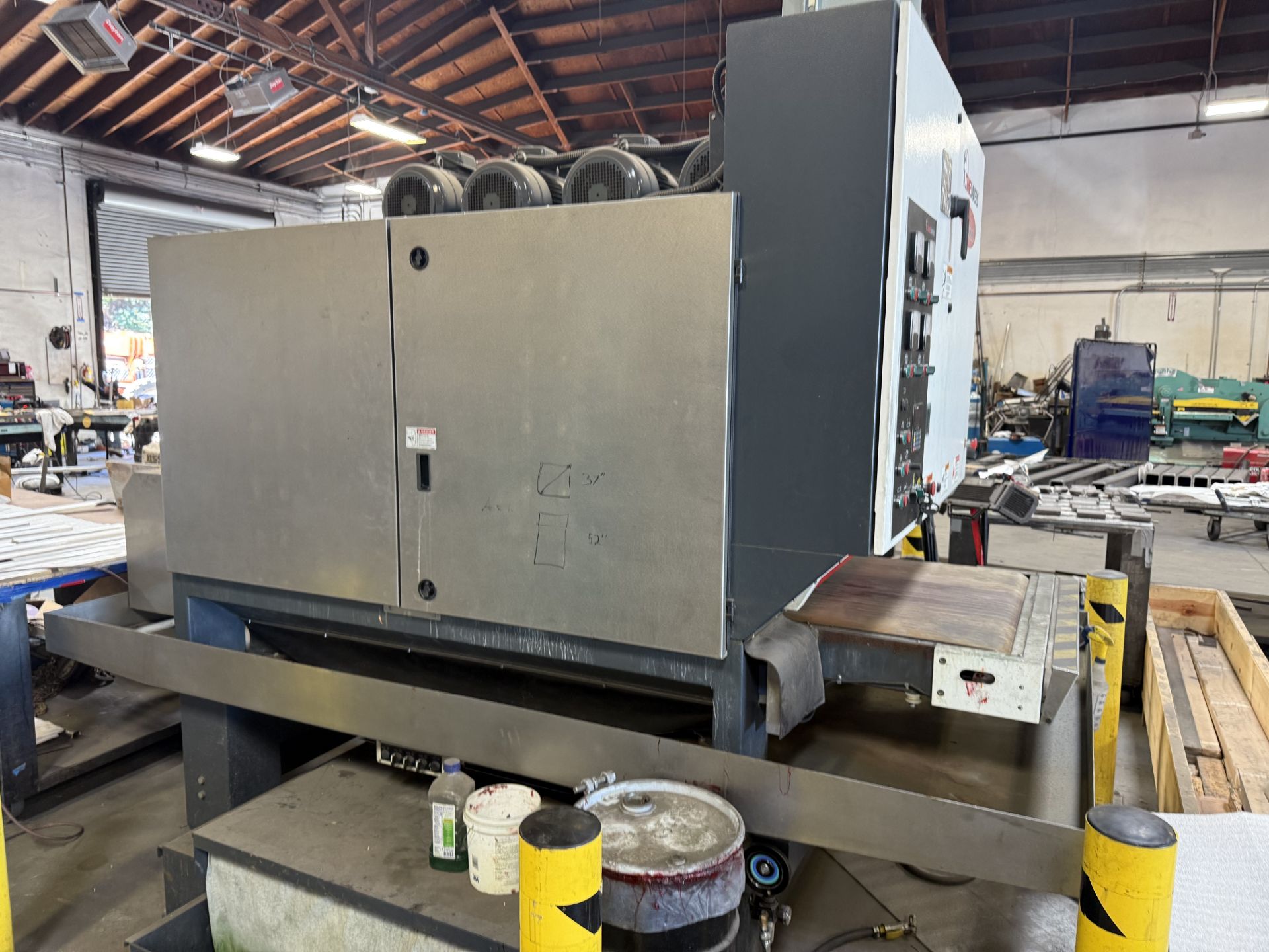 2020 TimeSaver Mdl. PUMA37MWT-DDDB-75 Grainer, s/n 34820, 4 Head