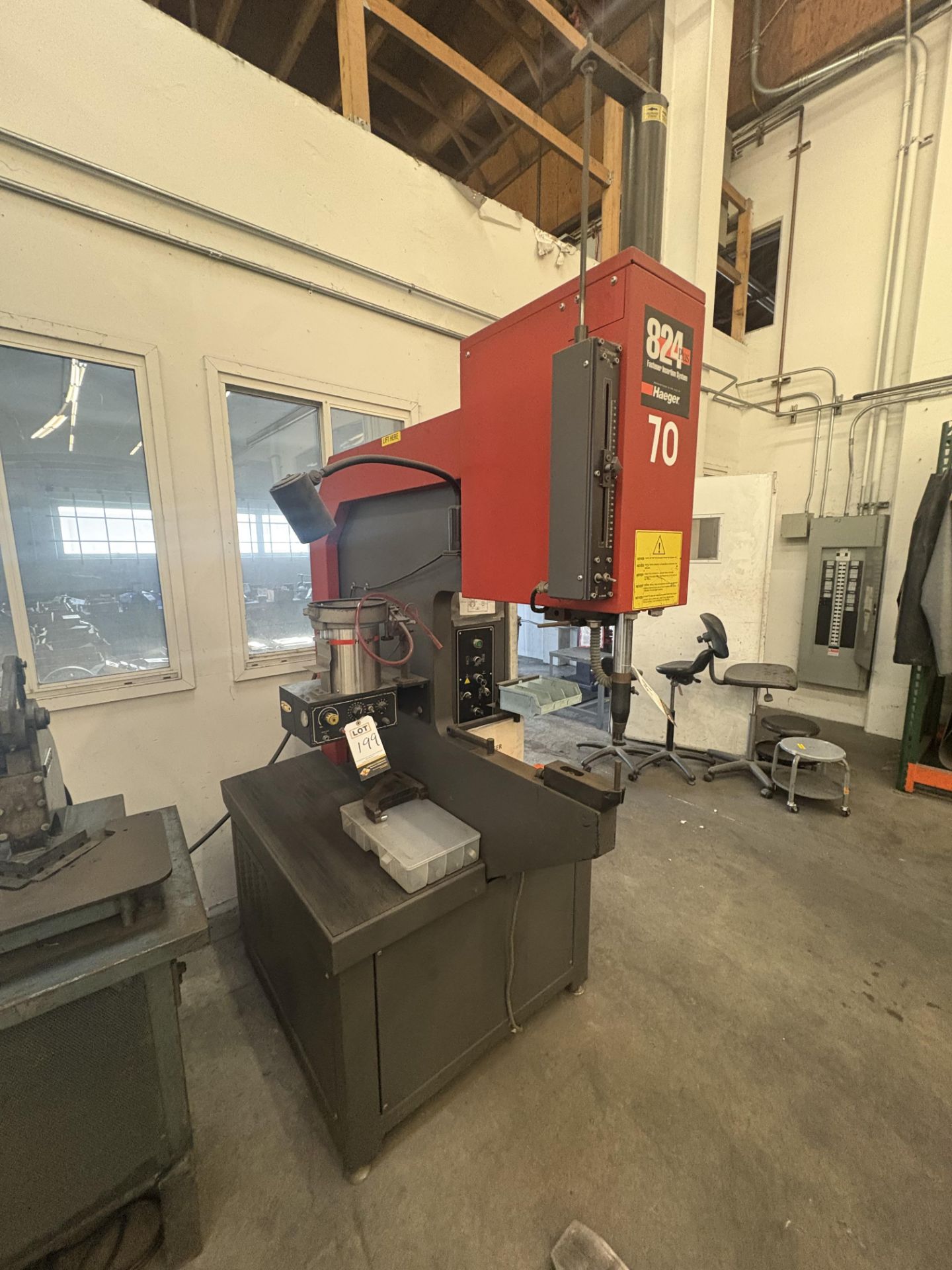 2000 Haeger Mdl. 814 Plus Hardware Insertion Press w/ Bowl Feeder, s/n ...