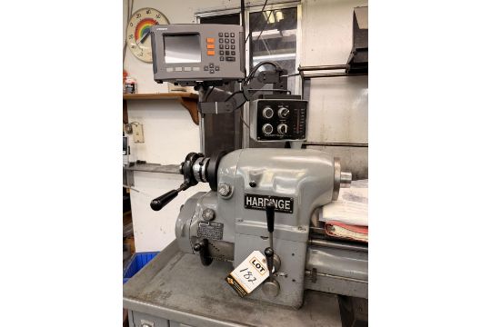HARDINGE High Speed Super Precision Mdl. HVL-HTool Room Lathe ...