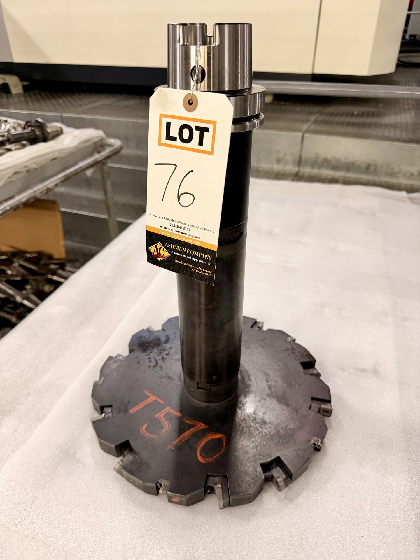 13” X .750 Thick Saw on Sandvik Dampened HSK100A Holder