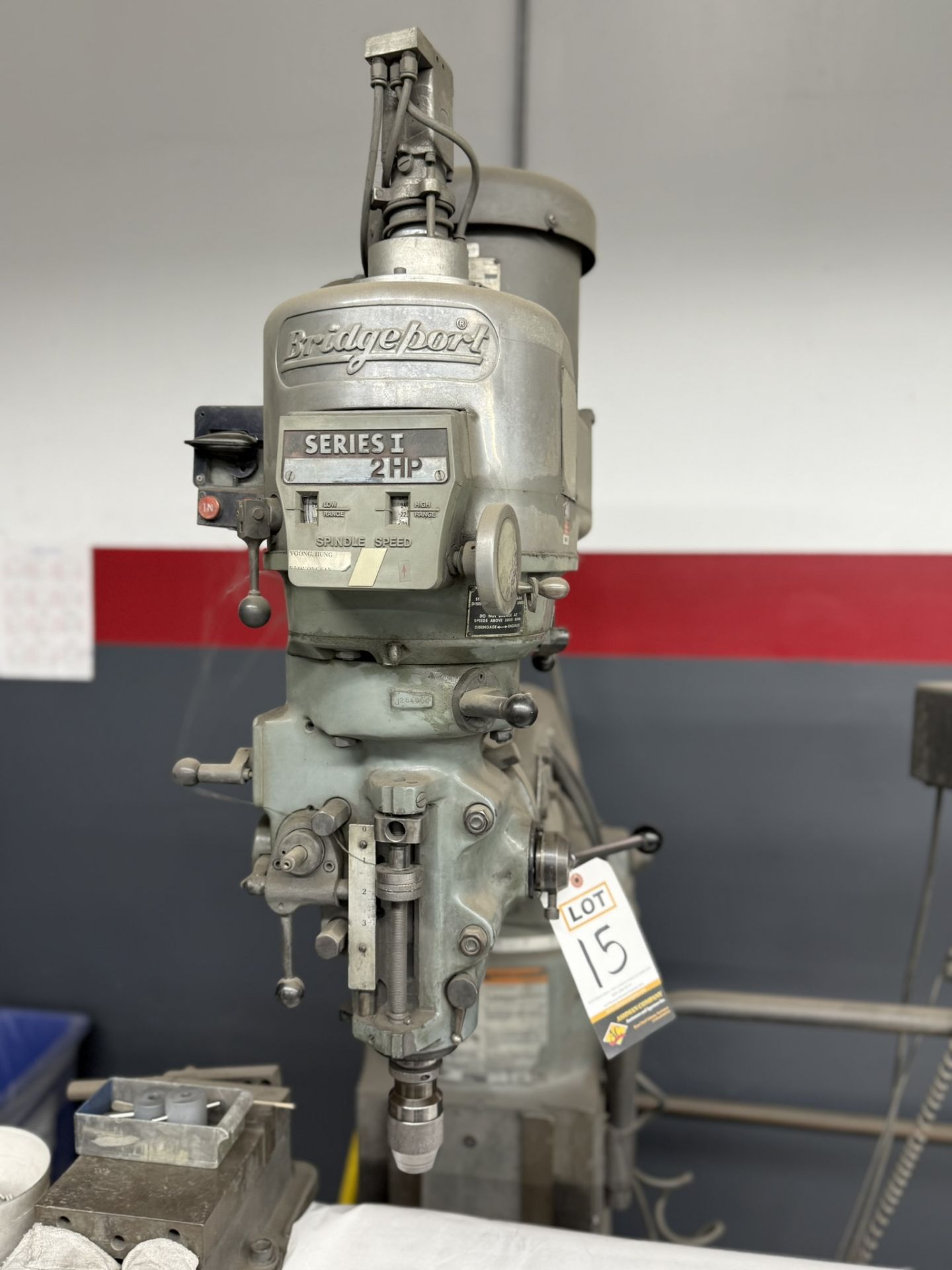 Bridgeport Series I 2HP Vertical Mill w/ DRO, Power Feed Table, Power ...