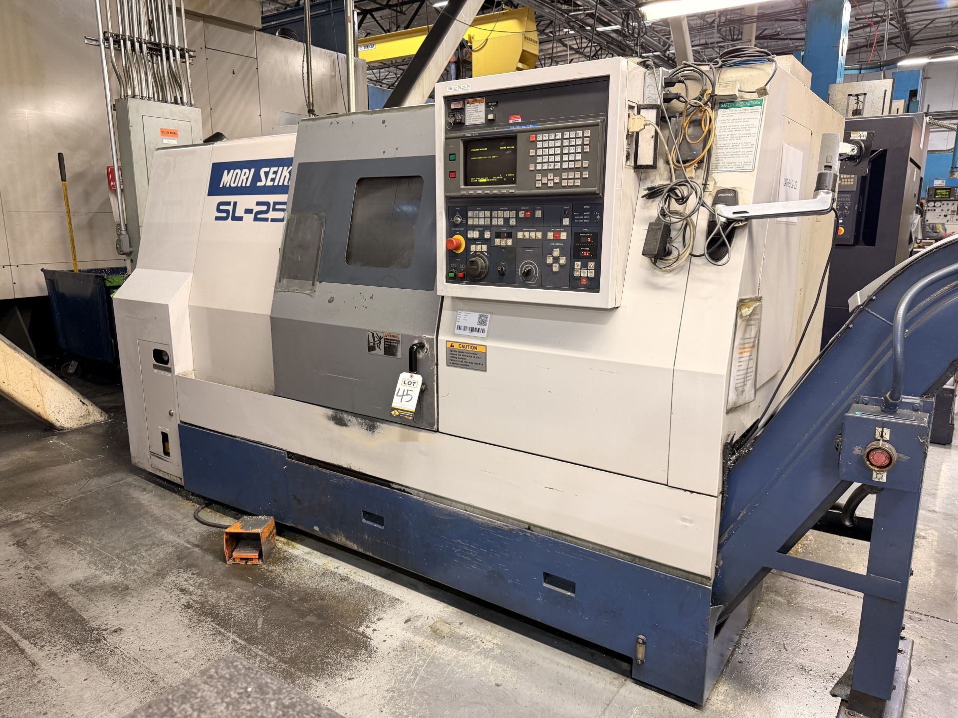 Mori Seiki Mdl. SL25 CNC Turning Center, s/n 7186, Mori Seiki MSC-518 ...