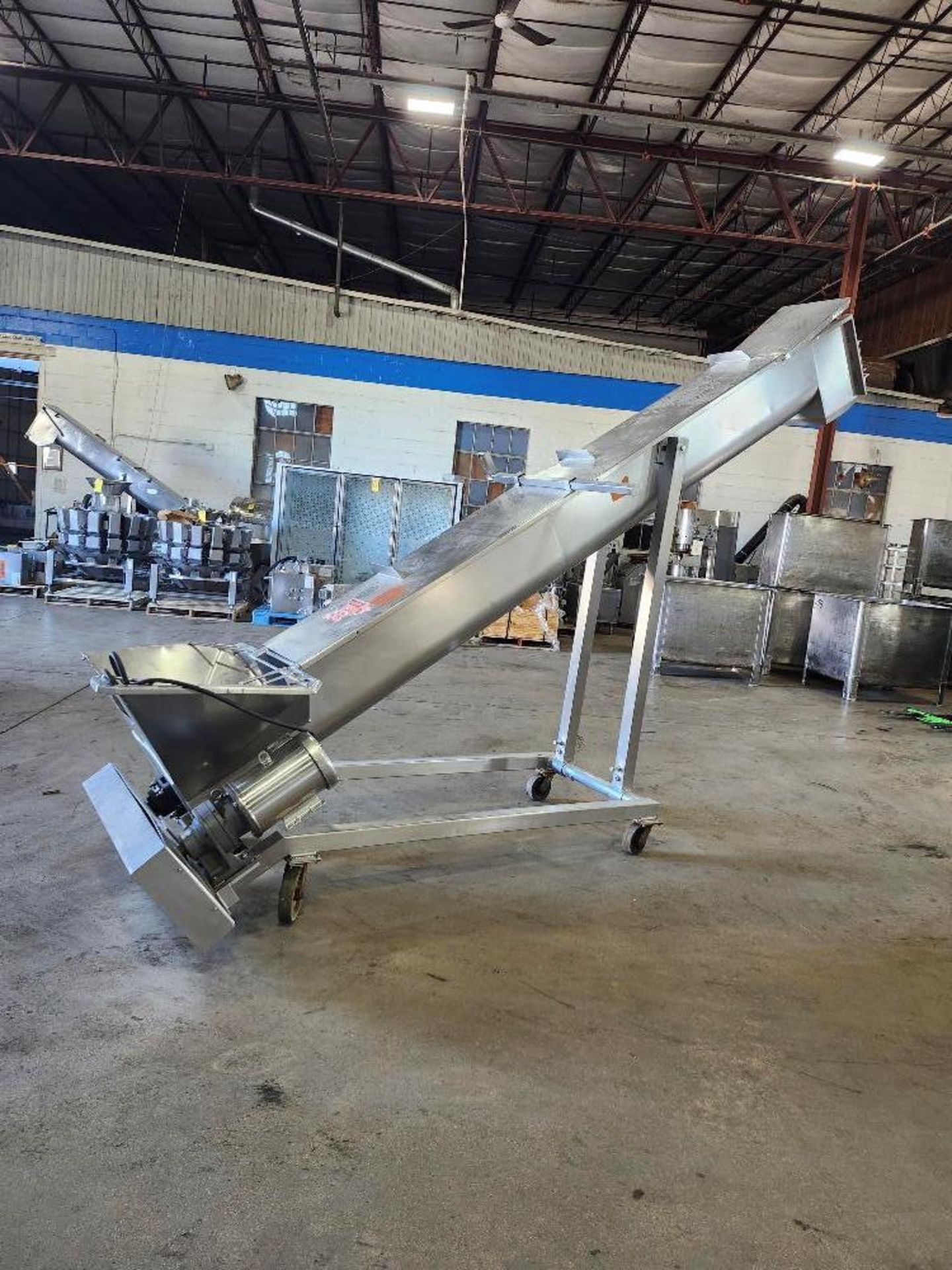 All Stainless Steel Power Auger Conveyor, 230/480 volts, 3 phase ...