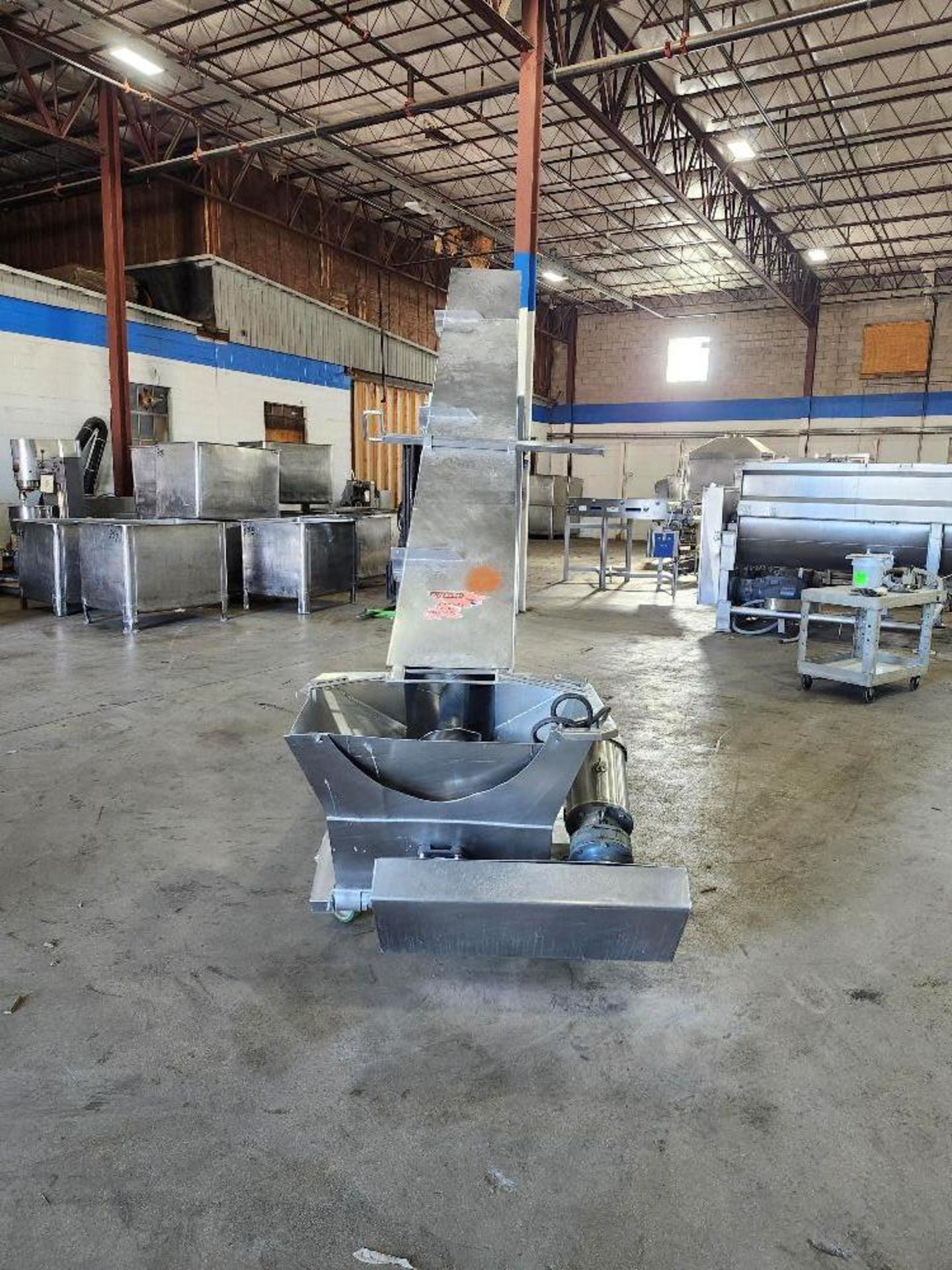 All Stainless Steel Power Auger Conveyor, 230/480 volts, 3 phase ...