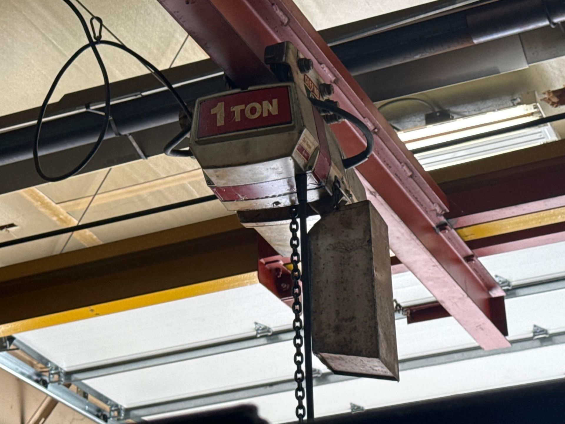 Loading Fee: $2500 23' Span x 46' Runway Overhead Crane w/ 1 Ton ...