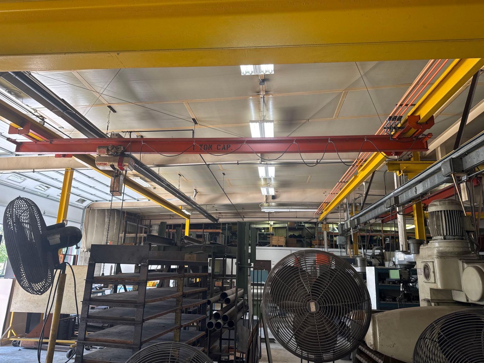 Loading Fee: $2500 23' Span x 46' Runway Overhead Crane w/ 1 Ton ...