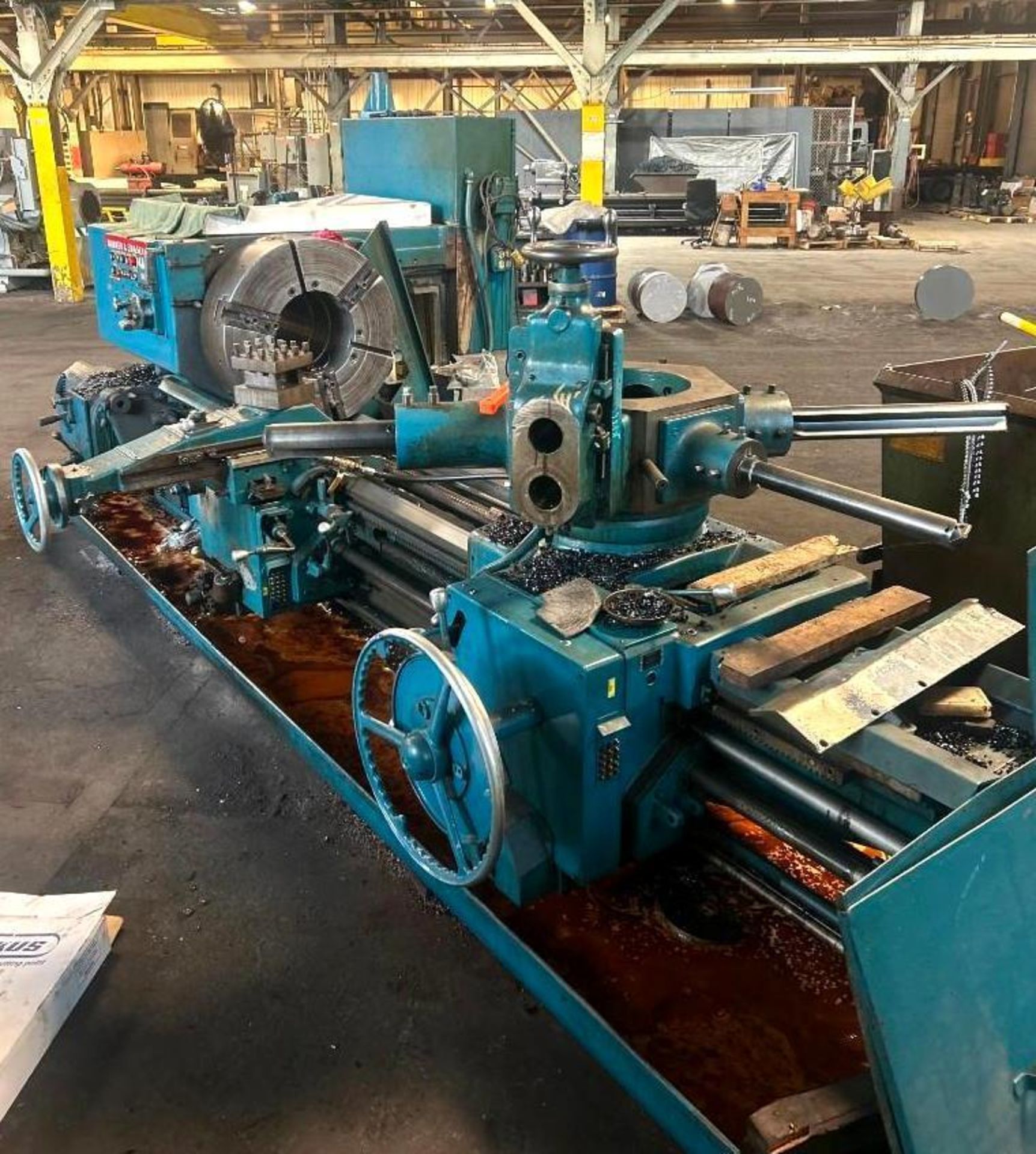 Loading Fee: $800 Warner & Swasey #4A M3580 Saddle Type Turret Lathe ...