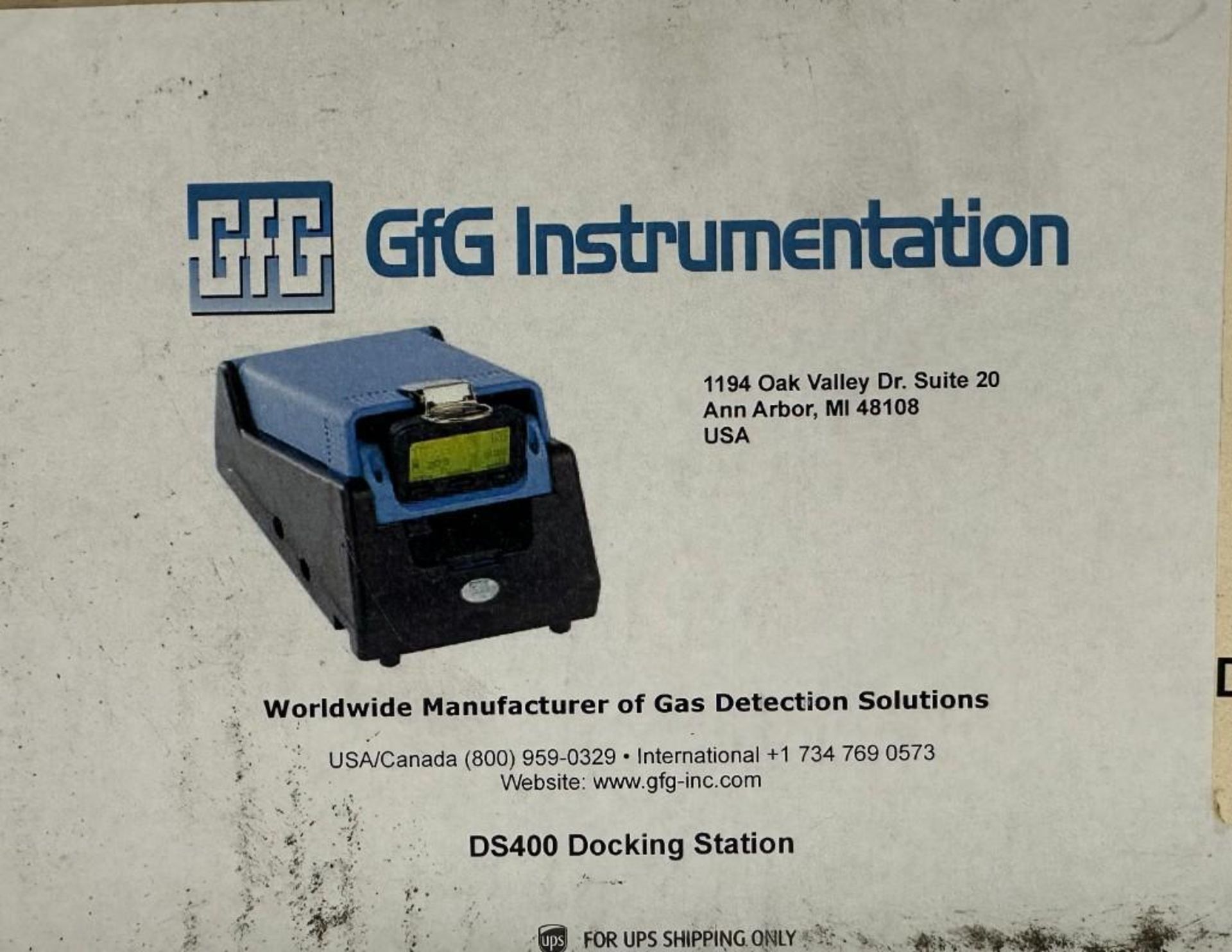 GfG Instrumentation #1450-401R / DS400 Series Docking Station w/#1419 ...