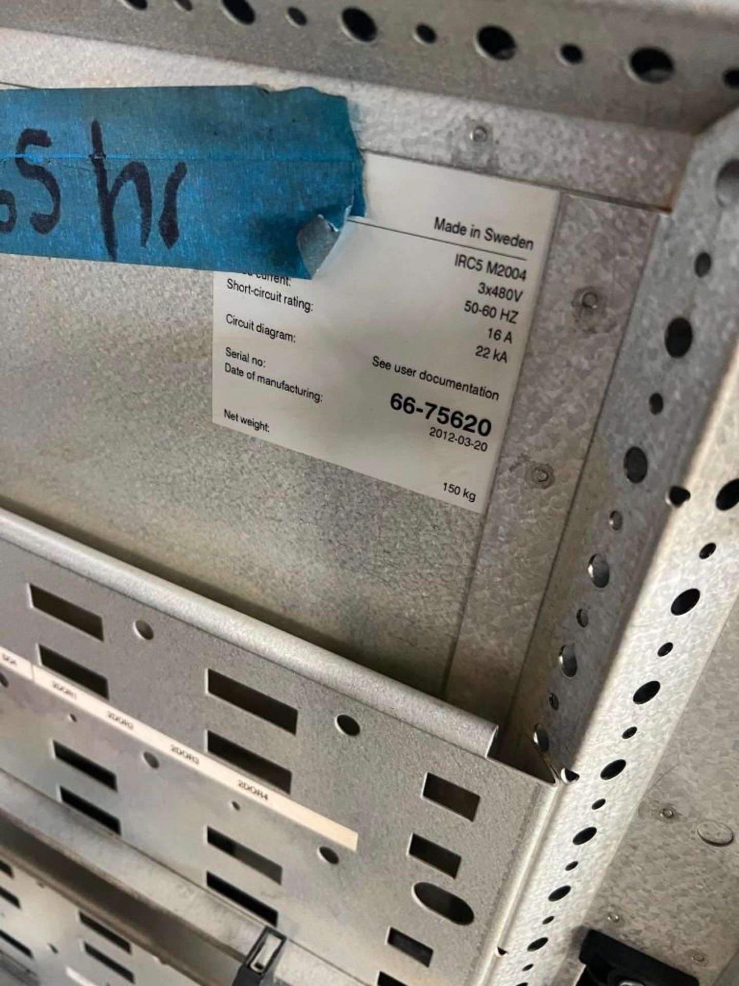 Loading Fee: $ 180.00 ABB #IRB 6640 M2004 Robot & Controller w/ABB # ...