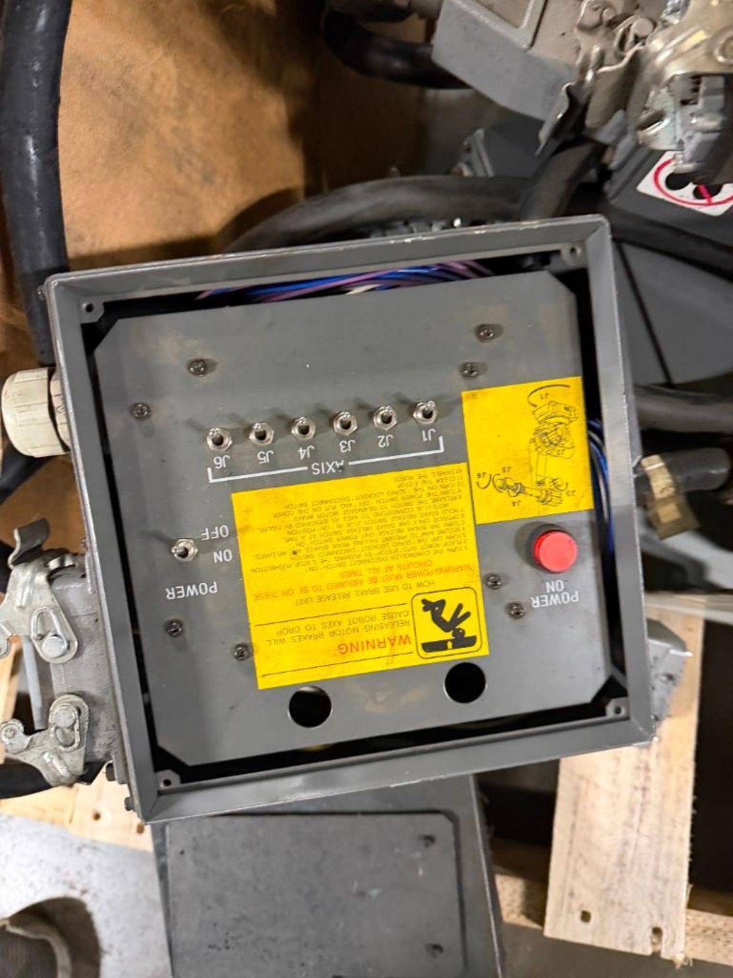 Loading Fee: $ 20.00 Lot of Fanuc Brake Release Boxes & Misc Robot Parts
