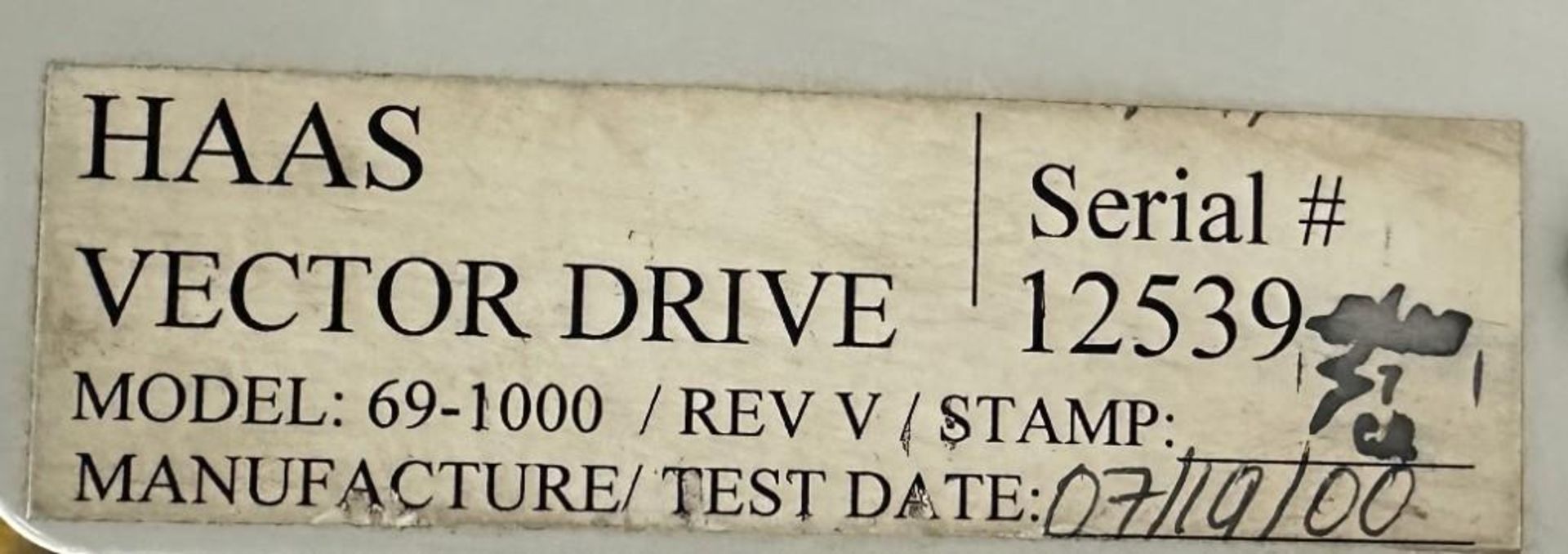 HAAS #69-1000 Closed Loop Vector Drive 20/15 HP