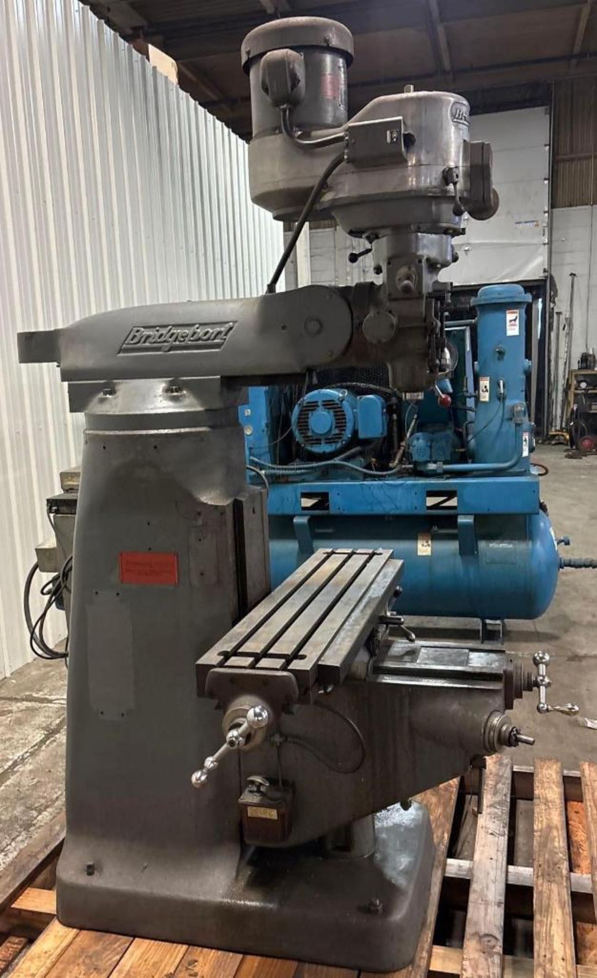 Loading Fee $80 9” x 42” Series I 2 HP Bridgeport Mill W/ DRO & Power Feed