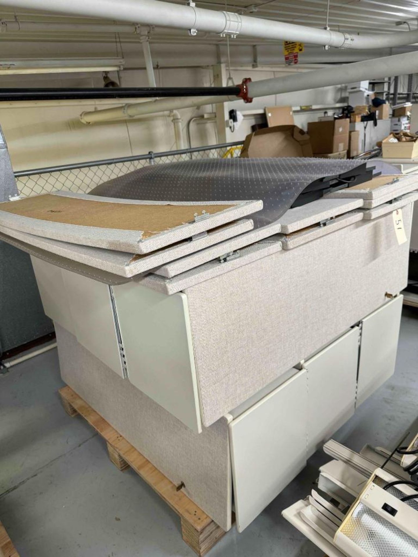 Loading Fee: $70 7 Skids Of Disassembled Office Cubical Partitions (10 ...