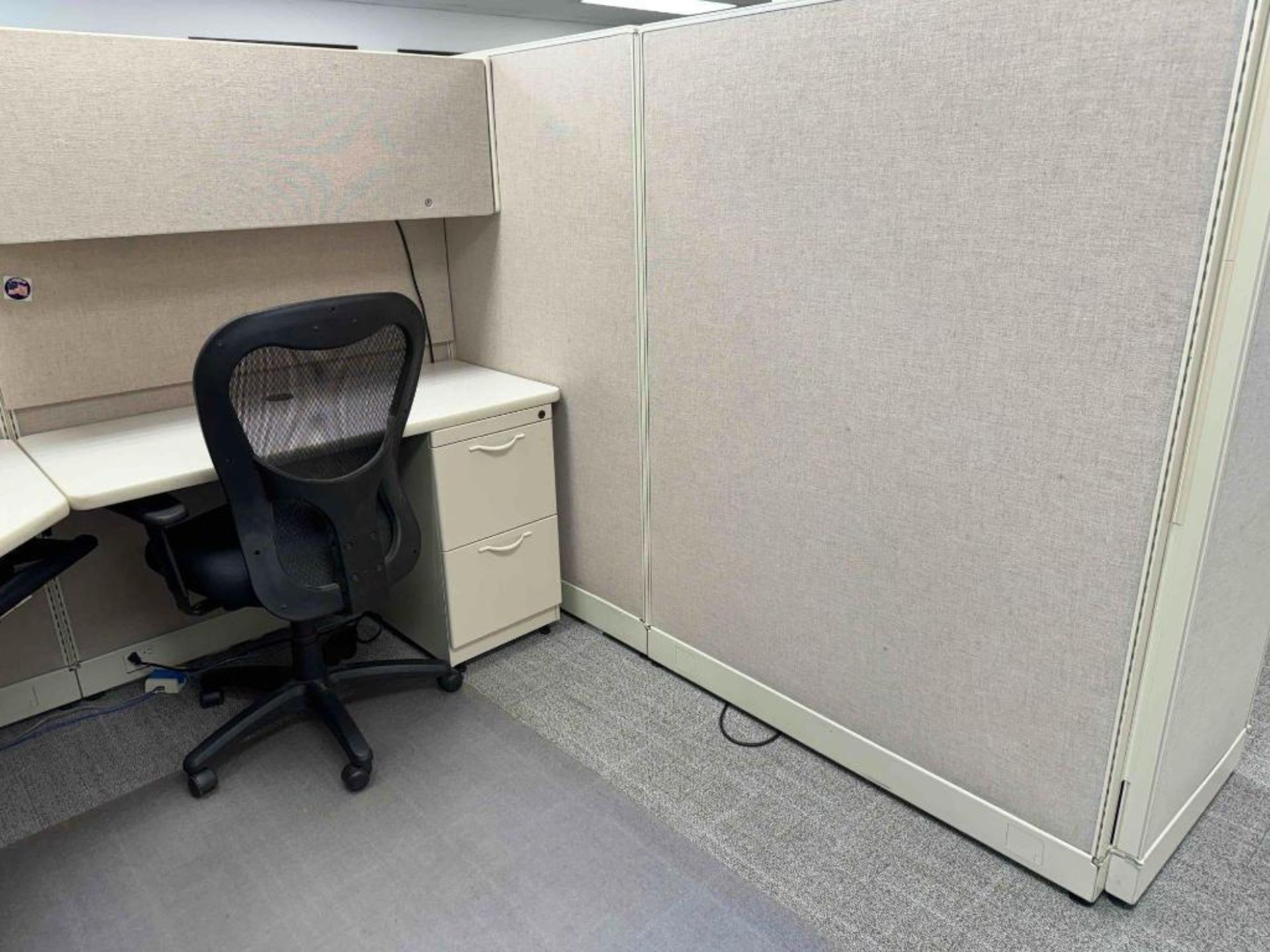 Lot of (5) Office Cubicles 88" x 88" x 65" (x5) *Note - Contents NOT ...