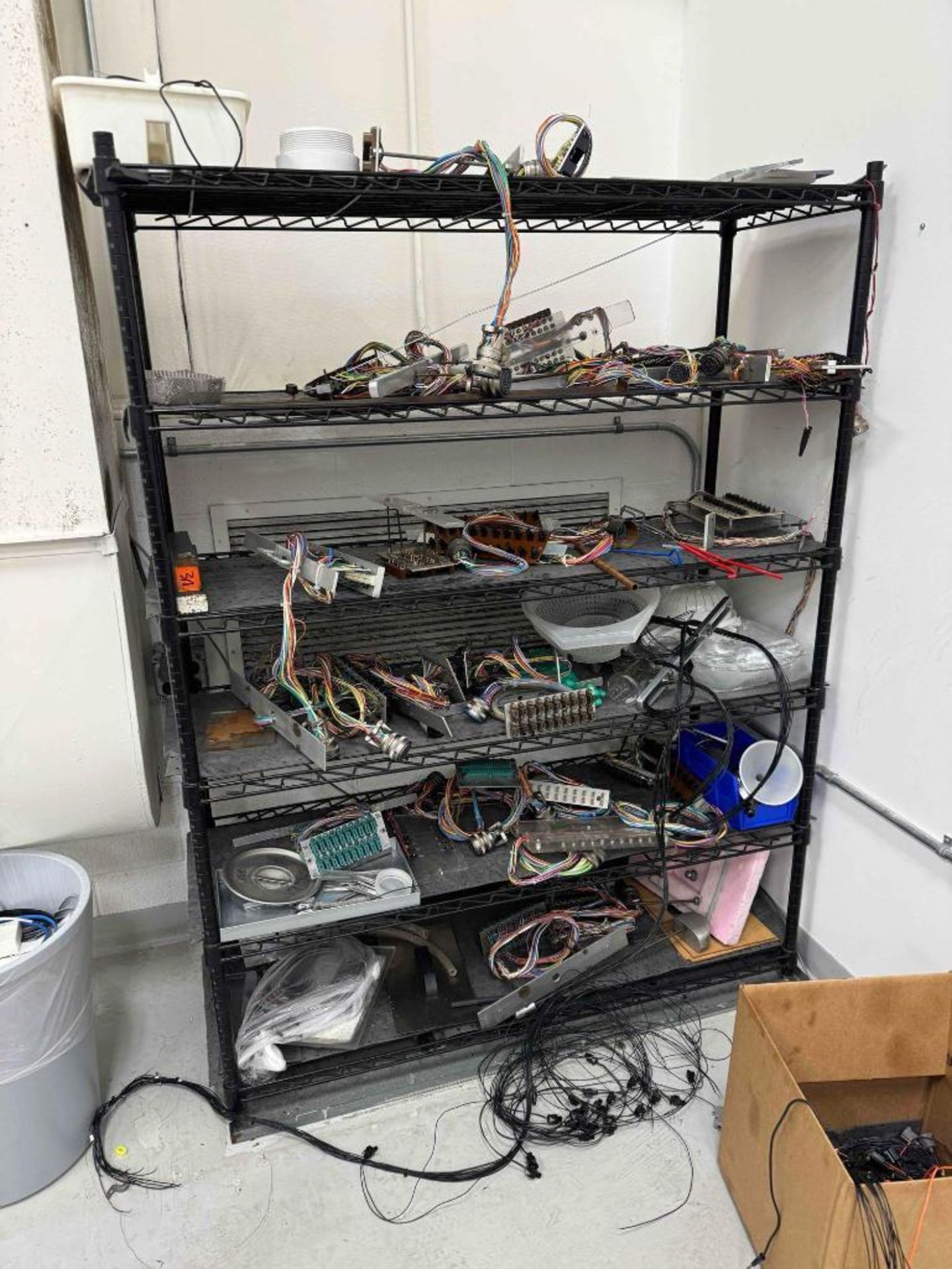 Lot Of (3) Steel Racks Approximate Dimensions: 48" x 18" x 76" High (x2 ...