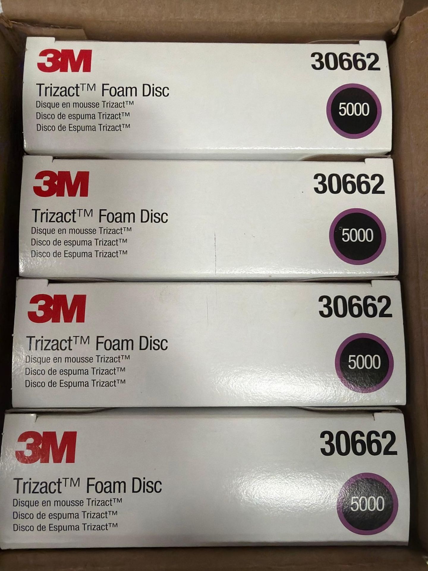 (6) Cases 3M Trizact Foam Disc, 5000 Model Number: 30662 6" 15/Box Est ...