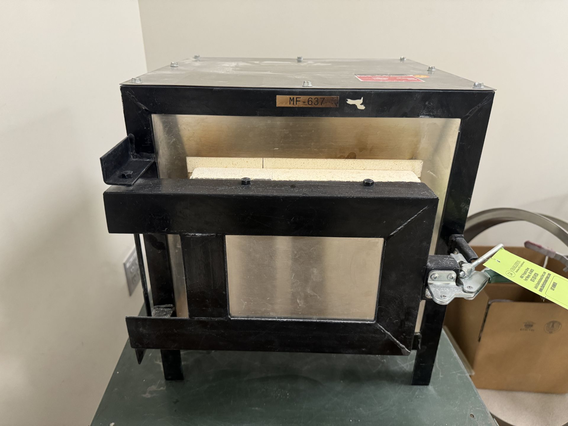 VCELLA KILN MODEL # 9 BURNOUT KILN SERIAL # 7290; 120 V; 50/60 HZ; 15 A ...