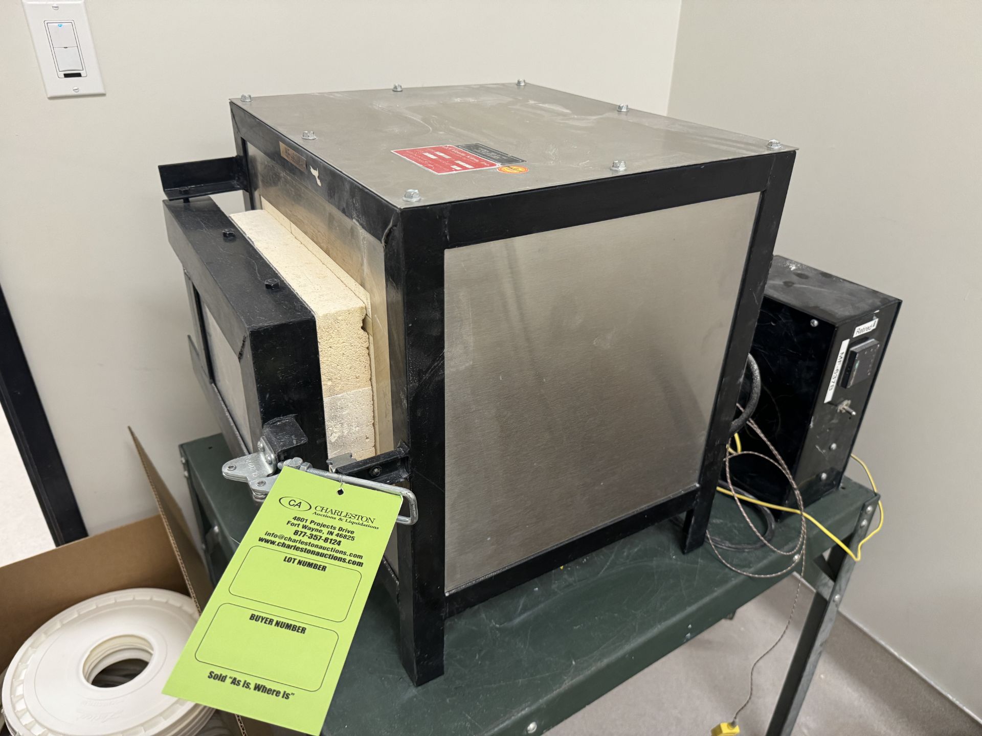VCELLA KILN MODEL # 9 BURNOUT KILN SERIAL # 7290; 120 V; 50/60 HZ; 15 A ...