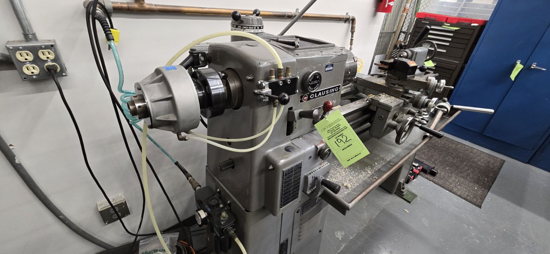 CLAUSING ENGINE LATHE MODEL # 5914 SERIAL # 507830; 12"X36"