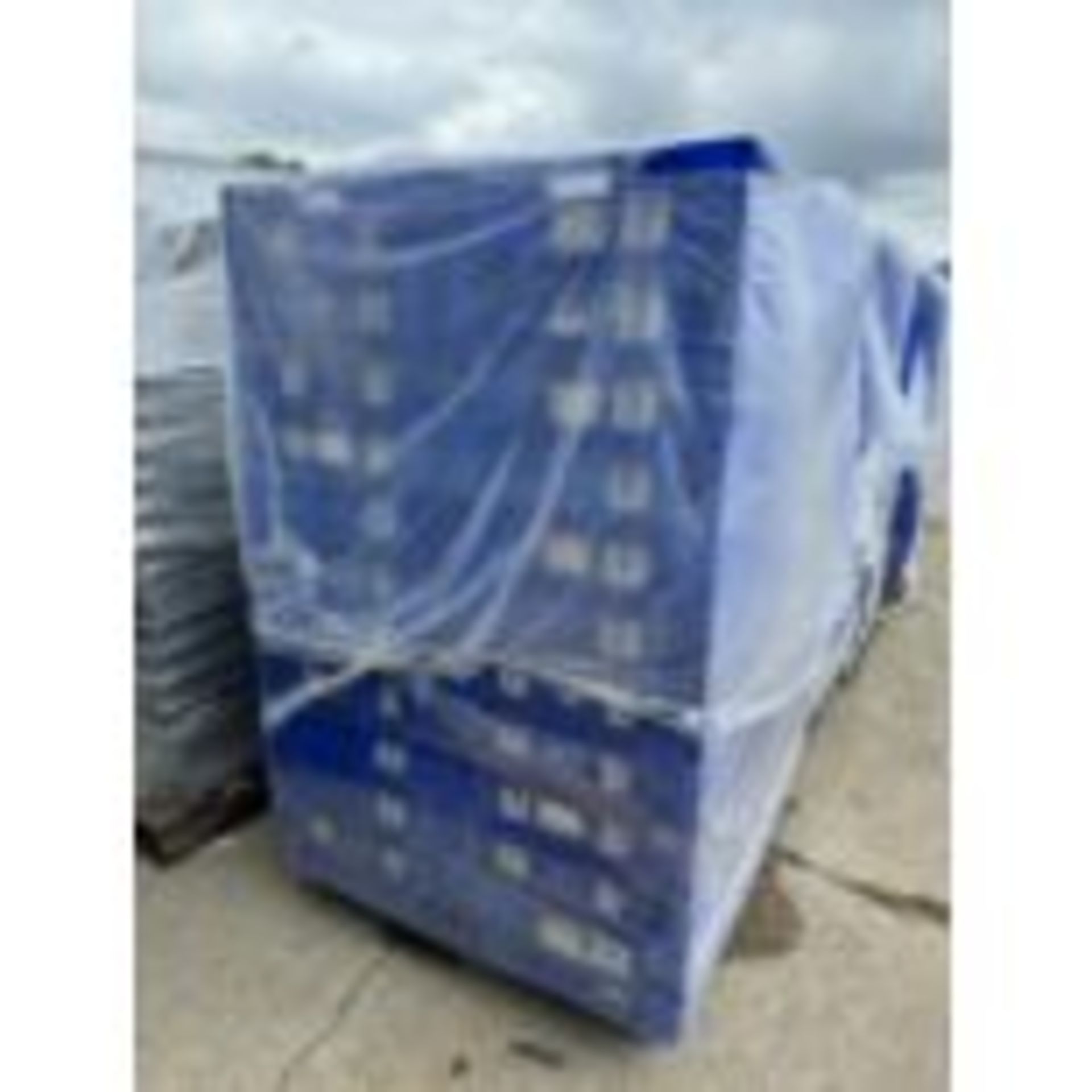 PALLET WITH APPROX (44) PLASTIC TOTES; 24x22.5x11