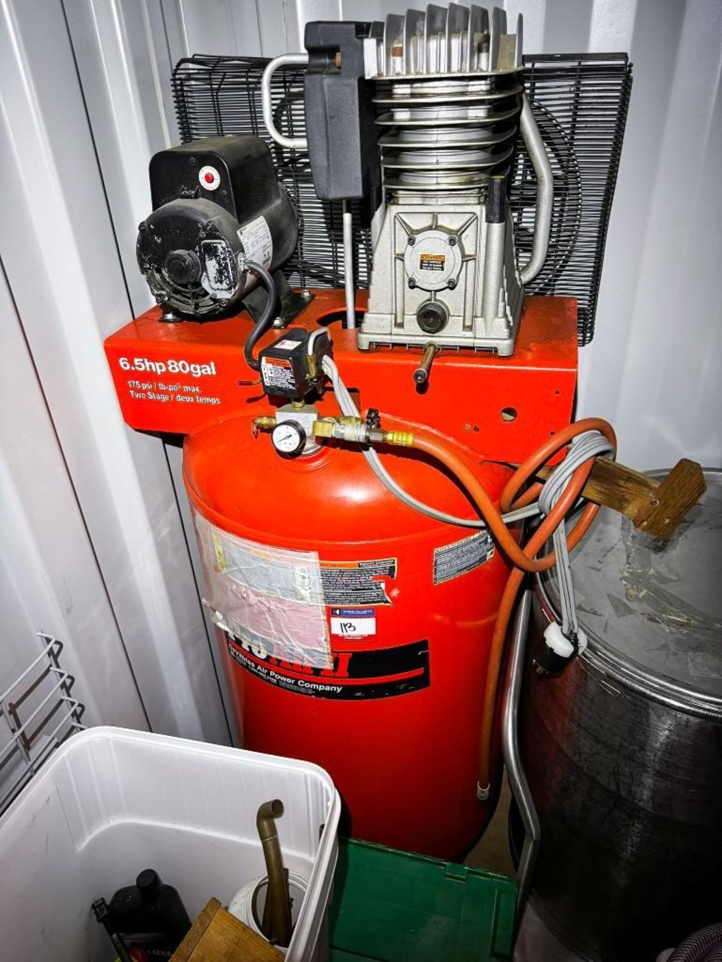 1- Pro Air II Devilbiss Air Compressor 6.5Hp 80gal Skidding and Load ...