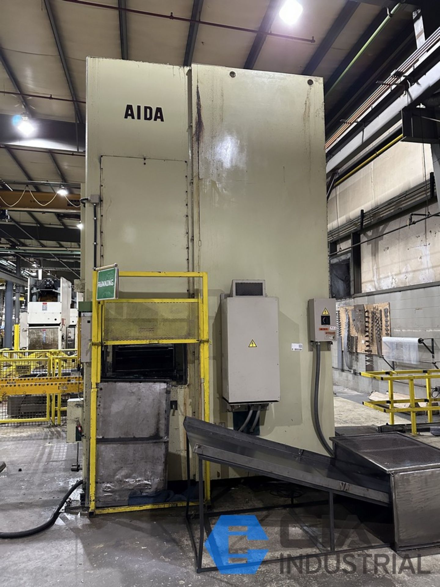550 TON AIDA MODEL S1-5000E SSSC PRESS; S/N 13205-0568, 11.81” STROKE ...