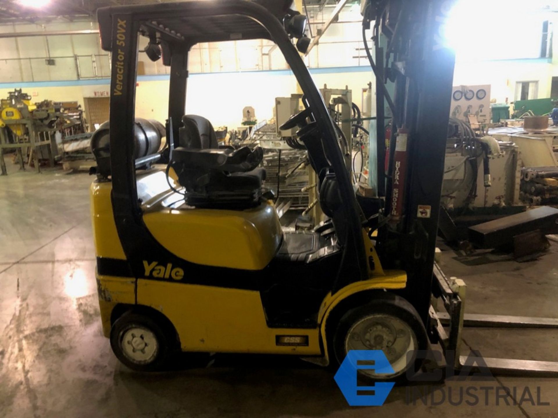 5,000 Lb. Yale Model GLC050 Solid Tire LP Gas Forklift; s/n A910v22440l ...