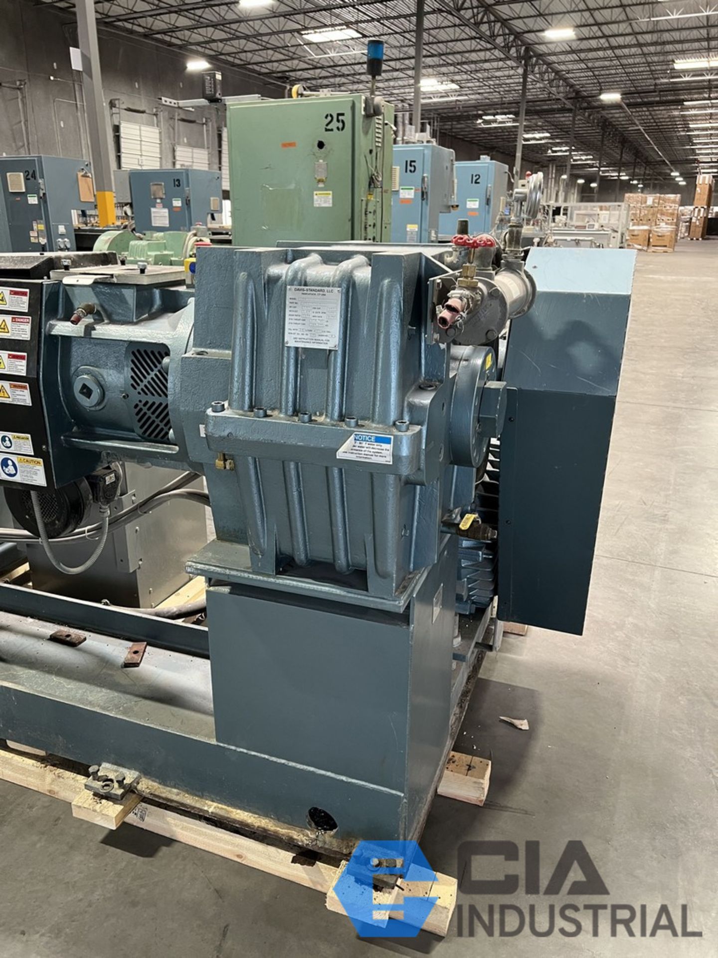 100 MM DAVIS-STANDARD MODEL SUPER BLUE 100 SINGLE SCREW EXTRUDER; S/N ...