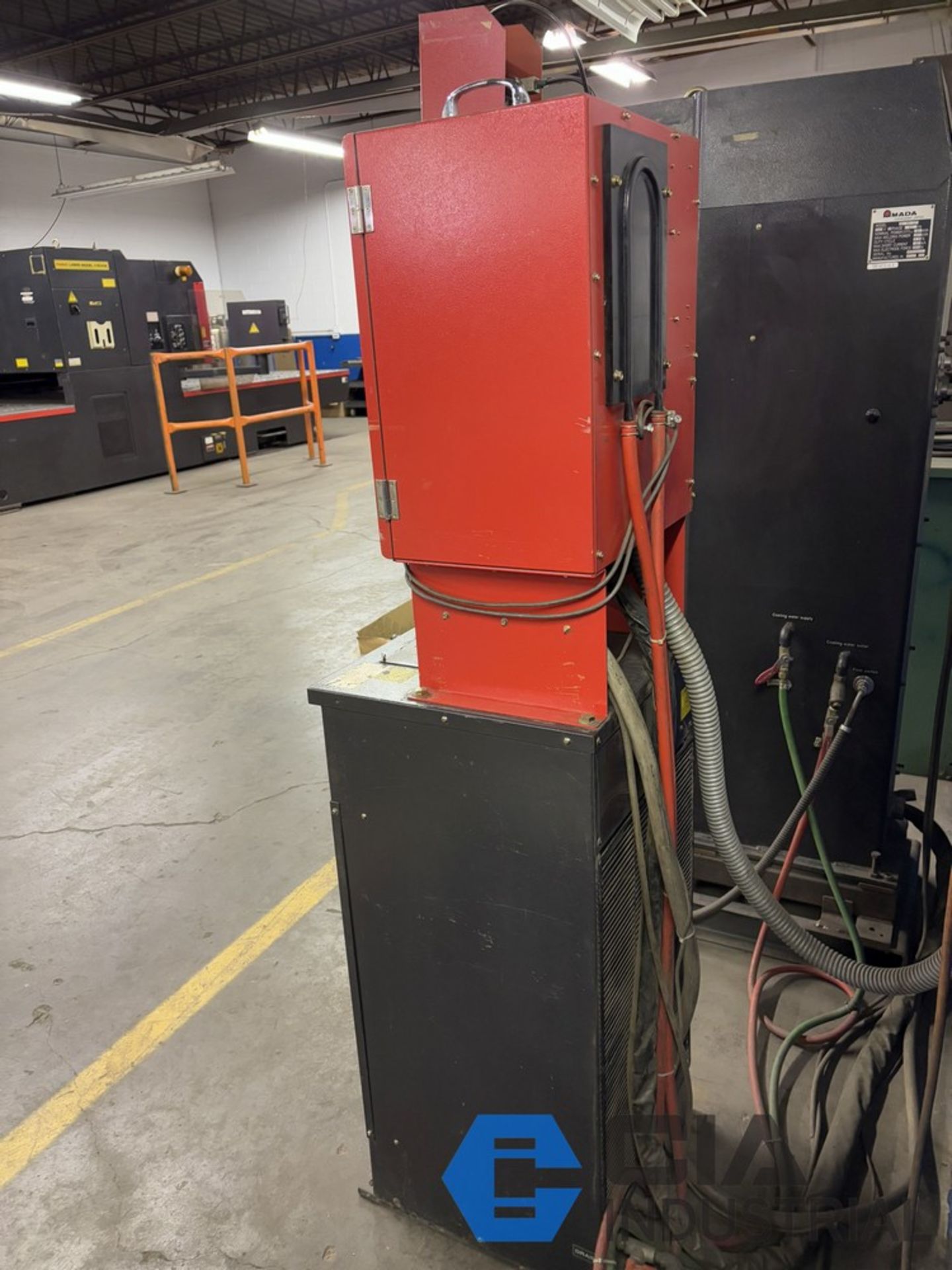 80 KVA AMADA MODEL ID-40-ST SPOT WELDER; S/N 40800213, 25" THROAT, DIT ...