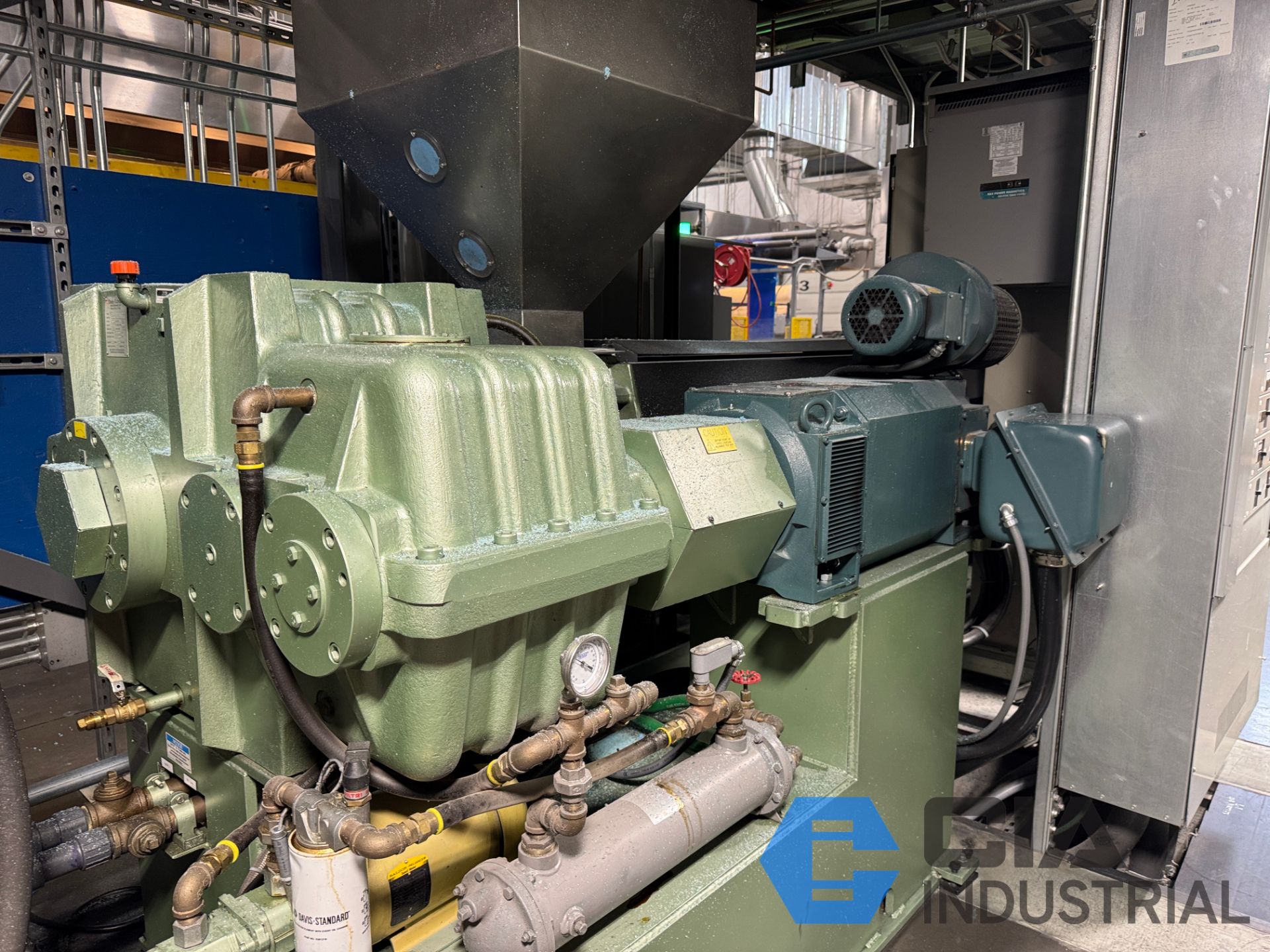 130mm Davis Standard Thermatic Extruder, 30:1 L/D, Air Cooled, 7 Barrel ...