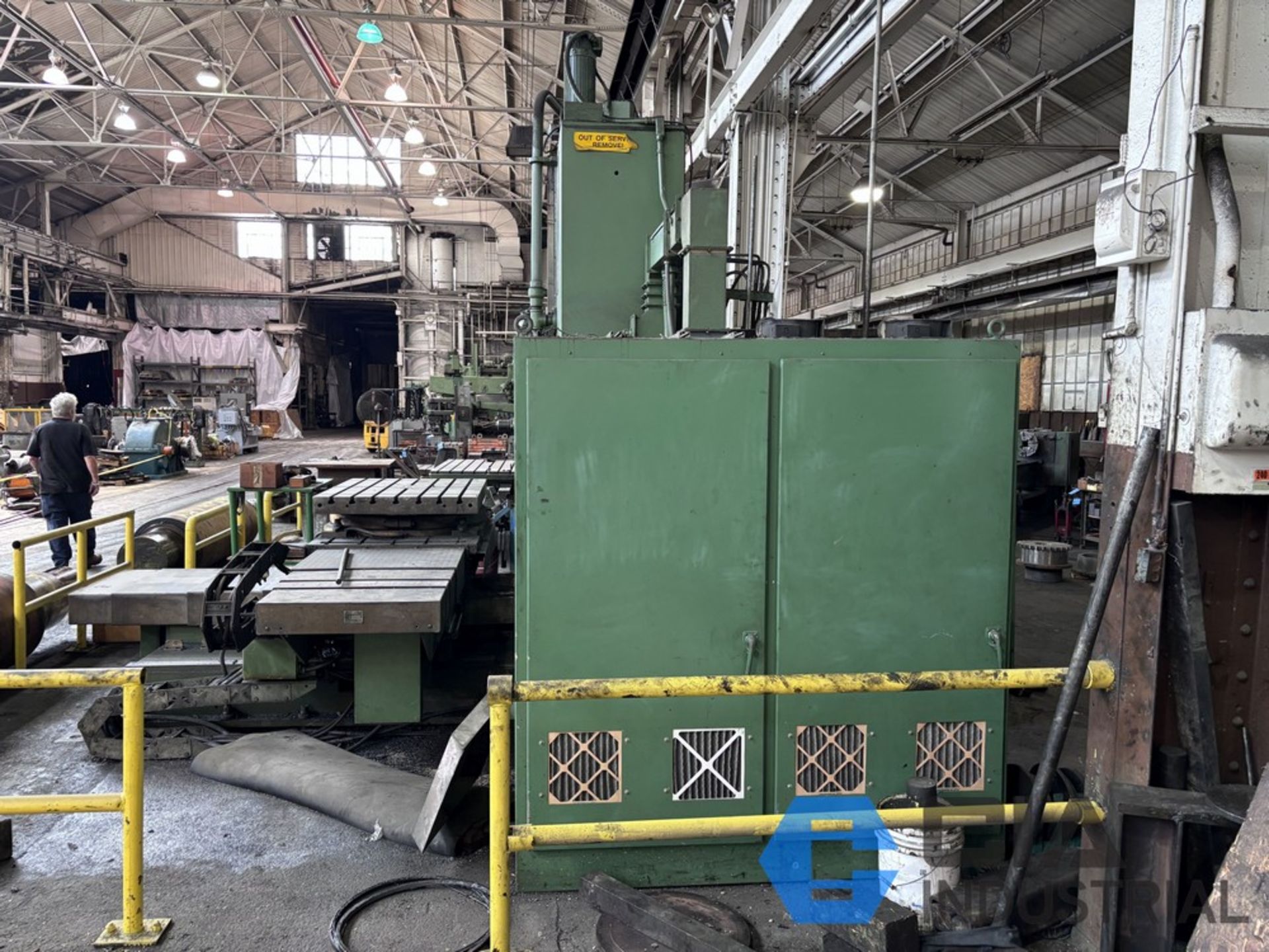 LUCAS MODEL 20DCP55 HORIZONTAL BORING MILL; S/N 20DC0301, 36" X 48" ROTARY TABLE, 50 TAPER SPINDL