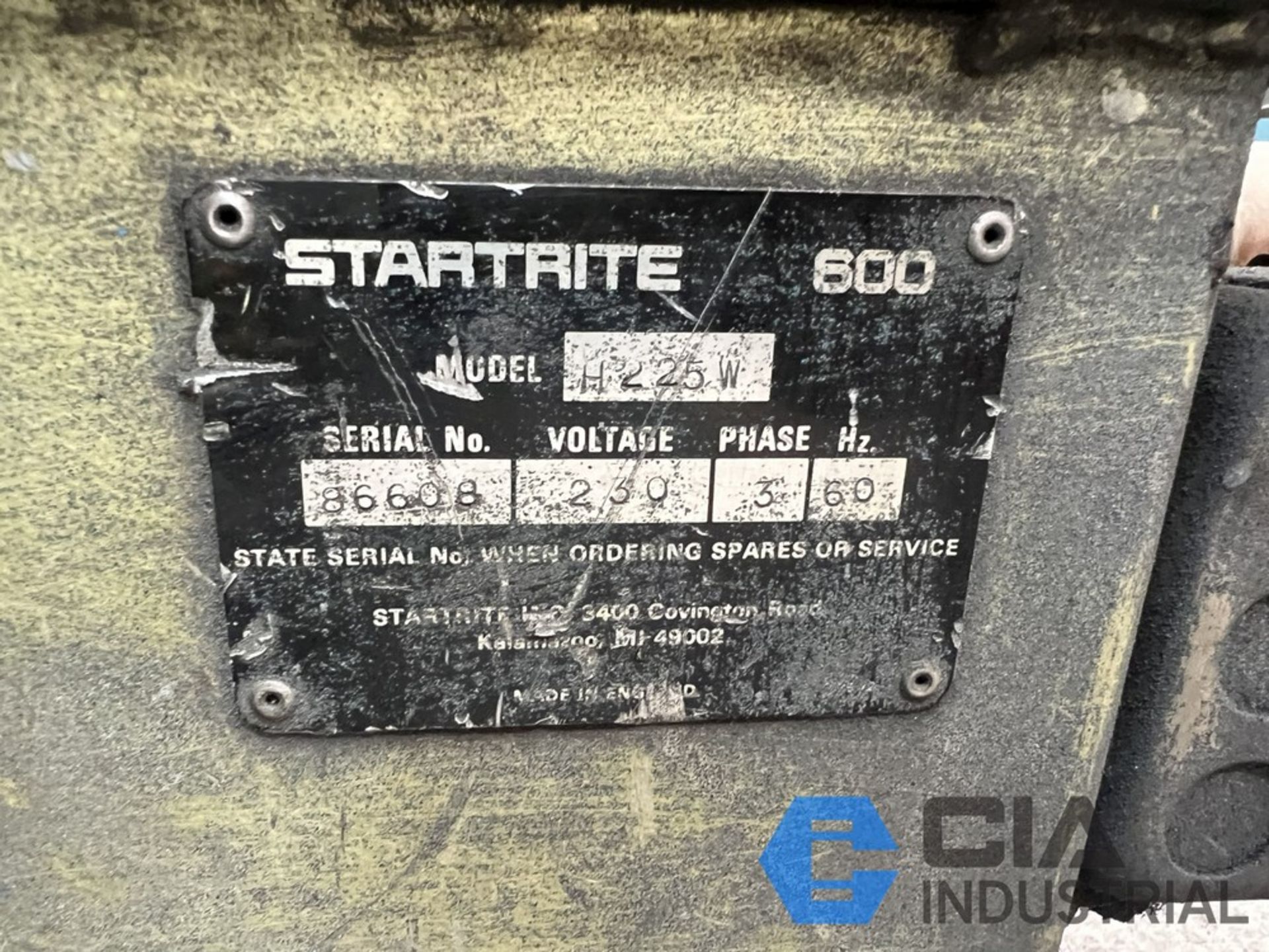 10" X 18" STARTRITE MODEL H225 HORIZONTAL BAND SAW