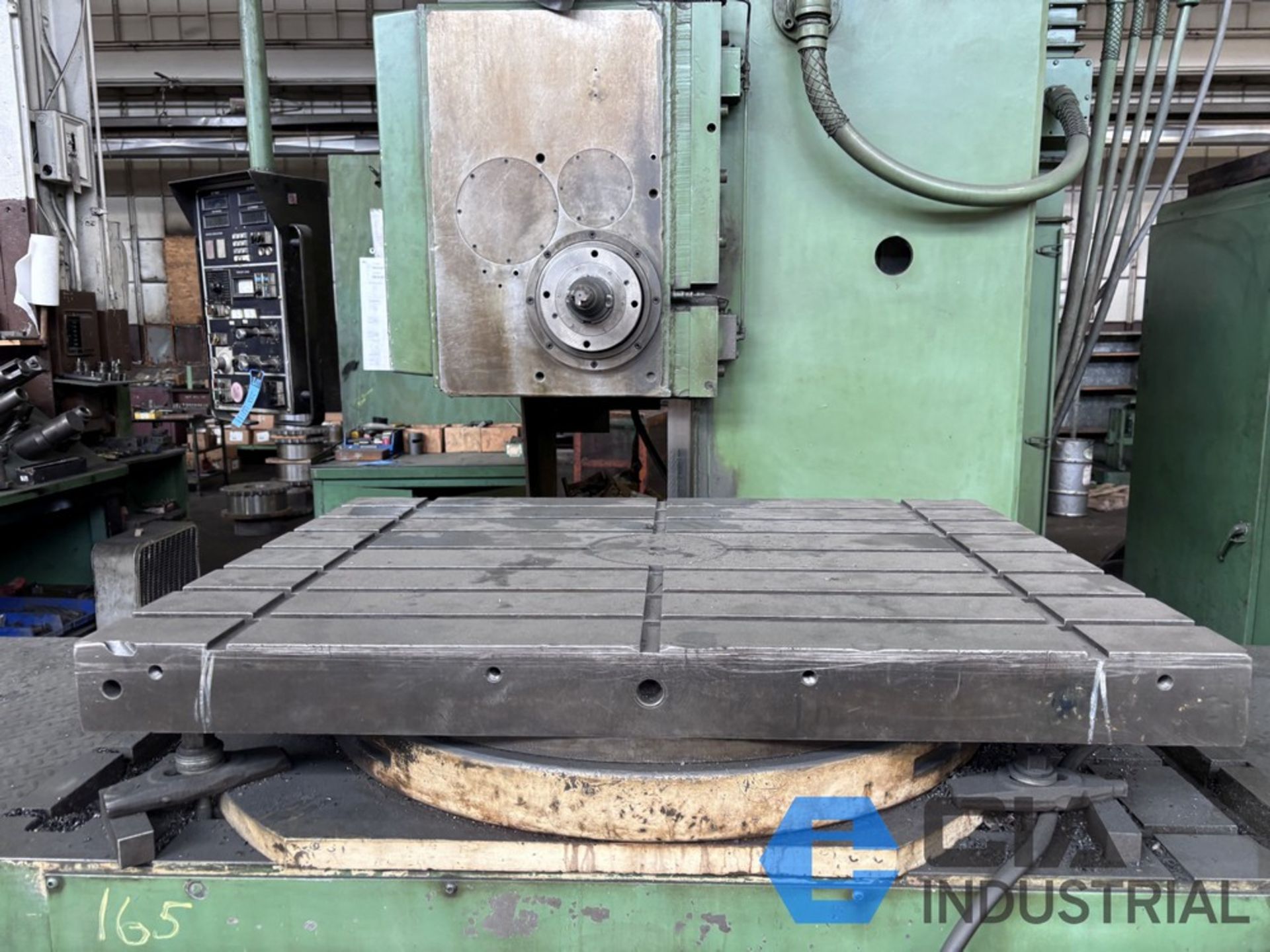 LUCAS MODEL 20DCP55 HORIZONTAL BORING MILL; S/N 20DC0301, 36" X 48" ROTARY TABLE, 50 TAPER SPINDL