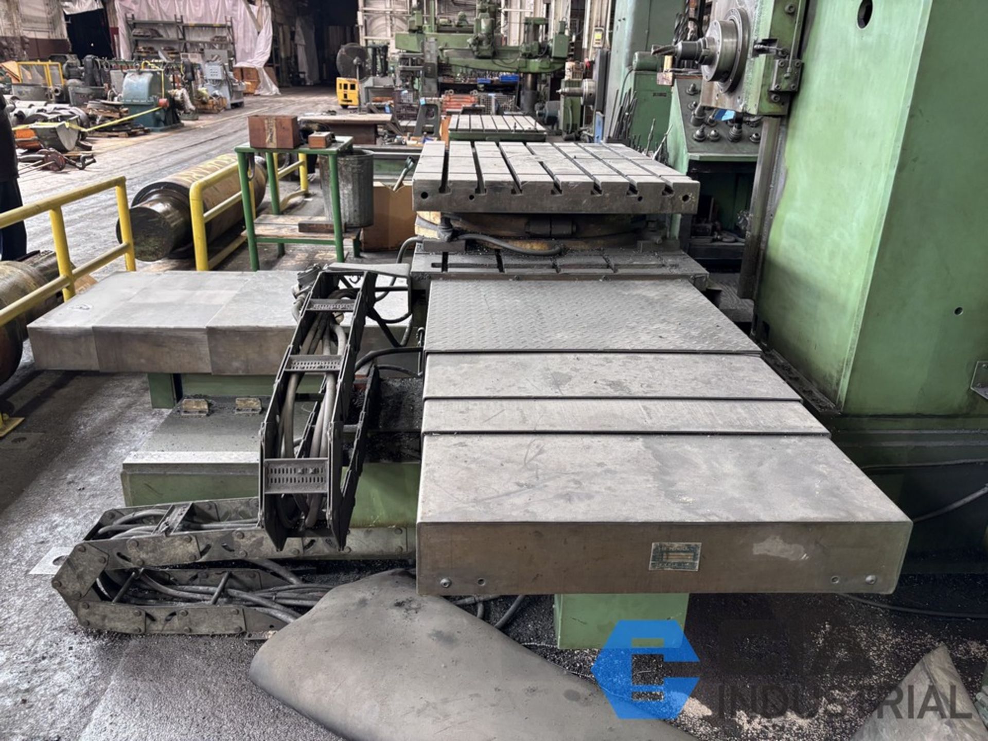 LUCAS MODEL 20DCP55 HORIZONTAL BORING MILL; S/N 20DC0301, 36" X 48" ROTARY TABLE, 50 TAPER SPINDL