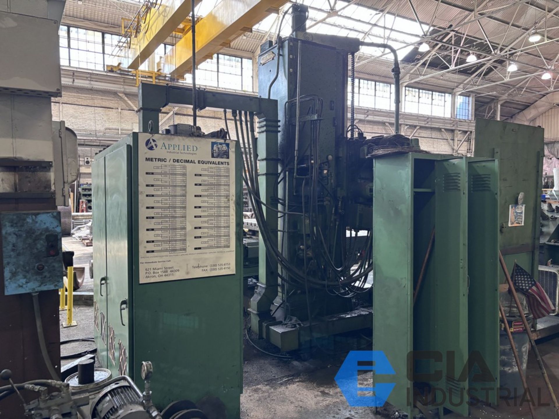 LUCAS MODEL 20DCP55 HORIZONTAL BORING MILL; S/N 20DC0301, 36" X 48" ROTARY TABLE, 50 TAPER SPINDL