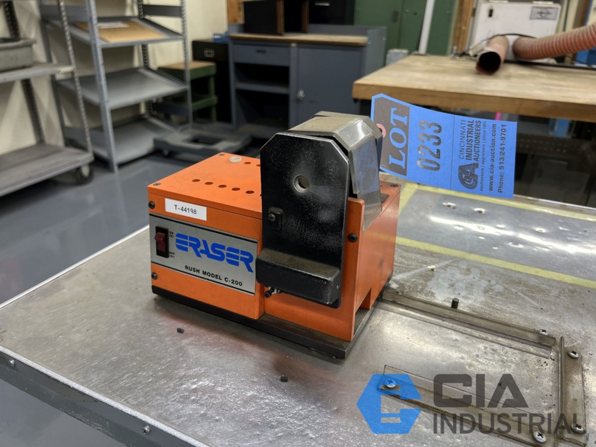 ERASER RUSH MODEL C-200 WIRE STRIPPER, TWIN ROTARY BLADE, TO INCLUDE ...