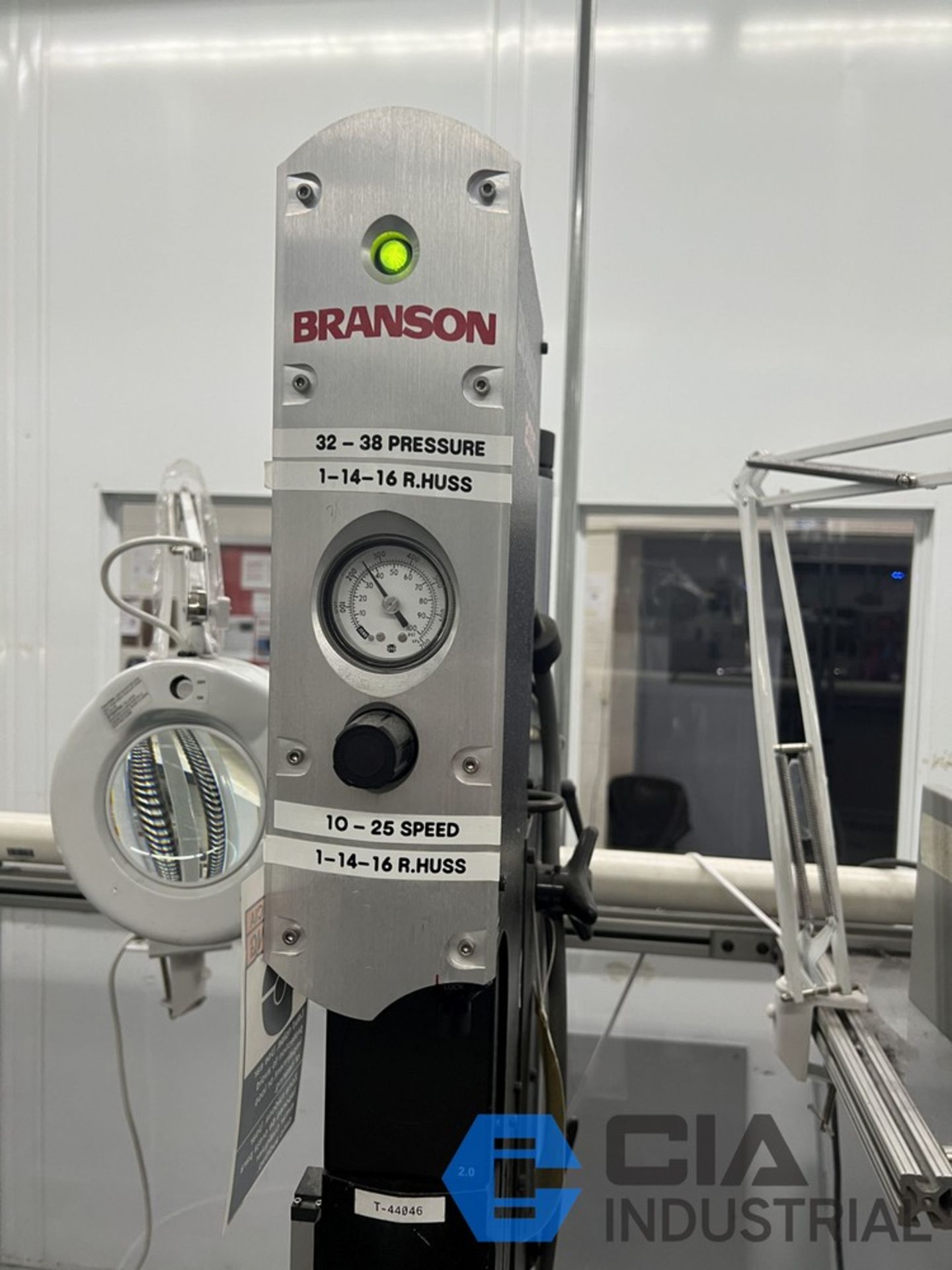ASSEMBLY STATION TO INCLUDE BRANSON 2000X ULTRASONIC WELDER, PANEL VIEW ...