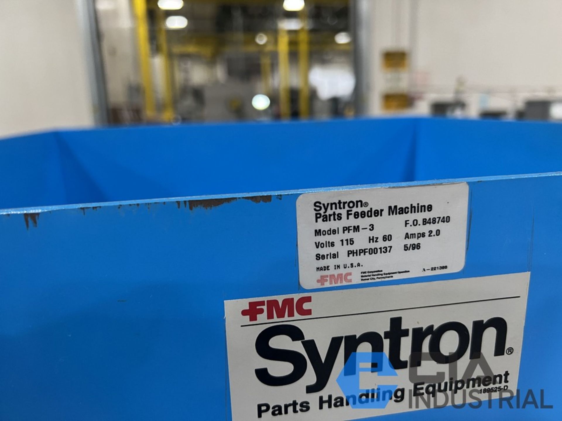 { Group of lots: 165, 166 } PART FEED SYSTEM TO INCLUDE SYNTRON PART ...