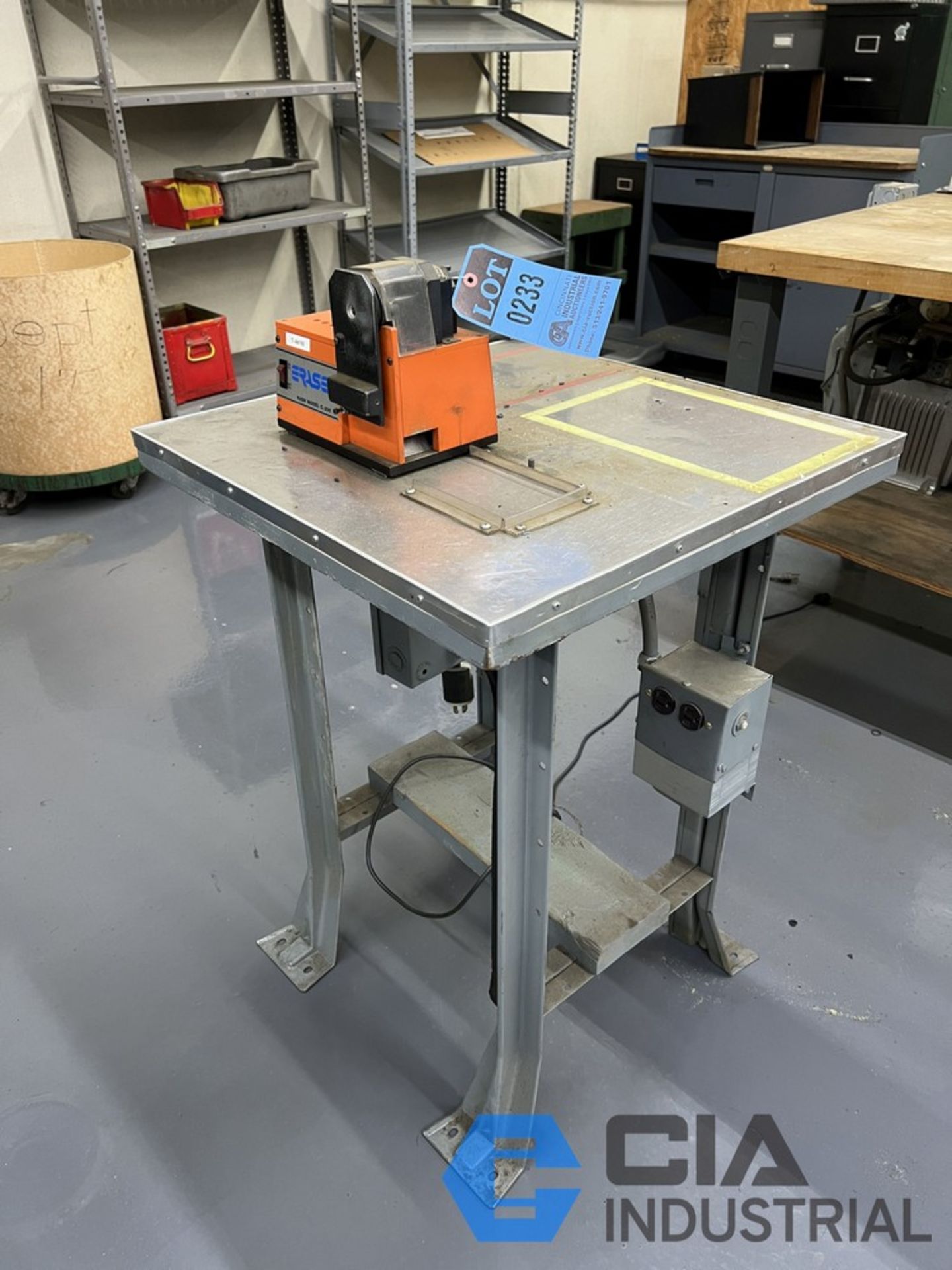 ERASER RUSH MODEL C-200 WIRE STRIPPER, TWIN ROTARY BLADE, TO INCLUDE ...