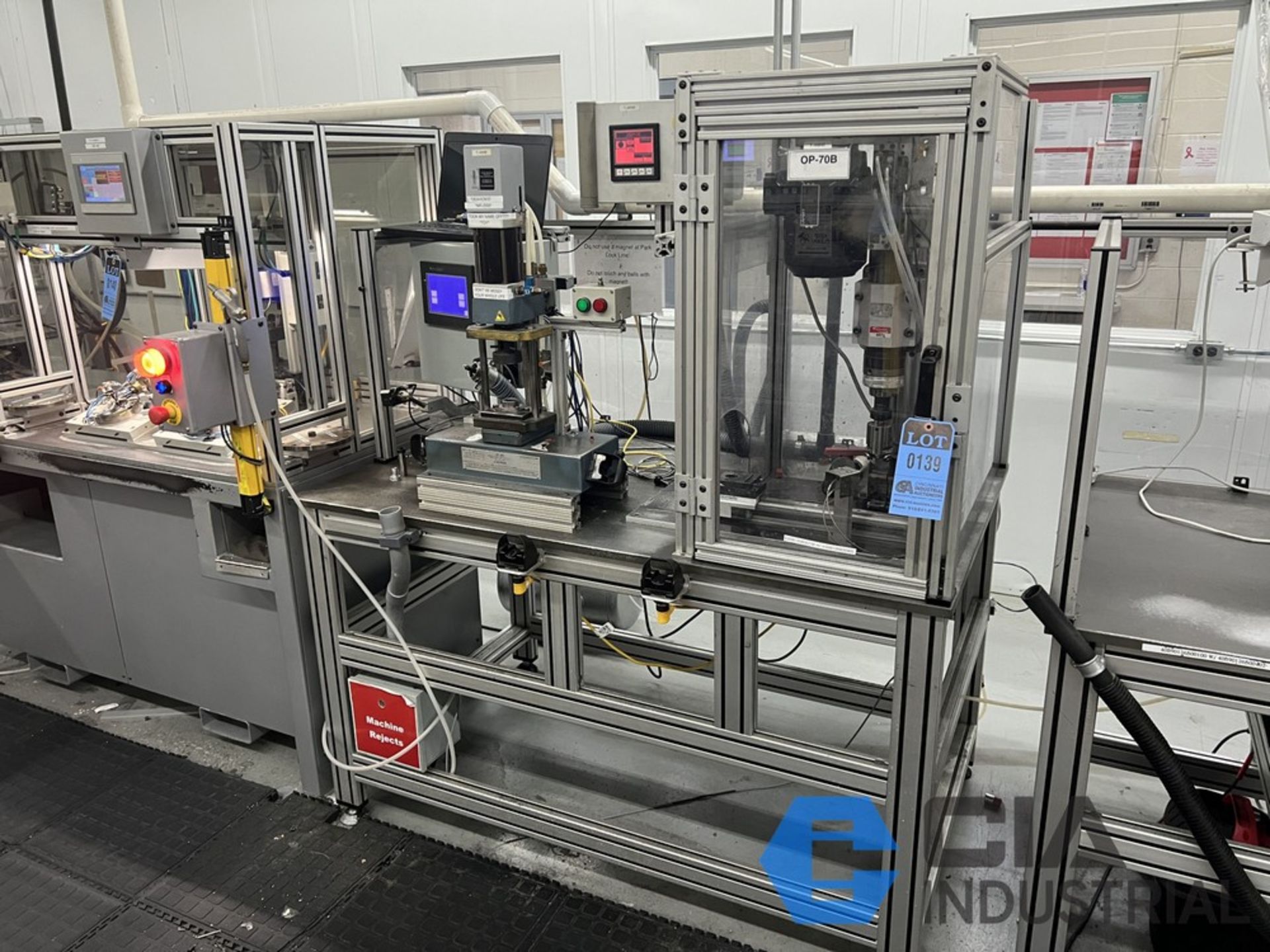 ASSEMBLY STATION TO INCLUDE TOOLMATIC PART TRANSFER, CHAMFER HEAD, JTM ...