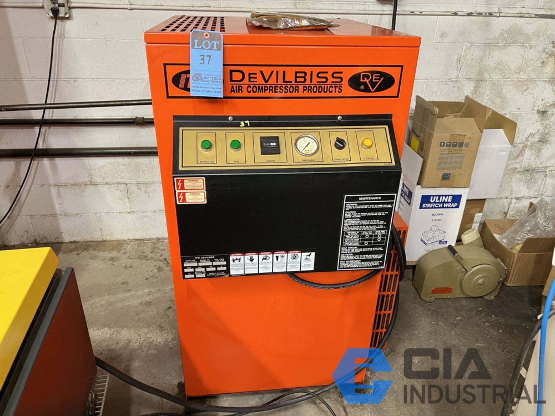 { Group of lots: 37, 39, 42 } 8.45 KW DEVILBISS MODEL WATC-5000 AIR ...