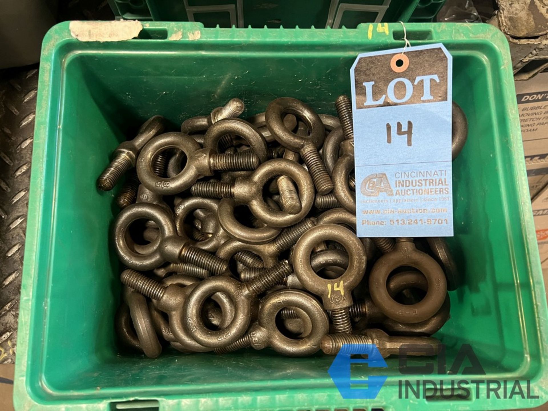 { Choice of lots: 14, 16 } (LOT) EYE BOLTS