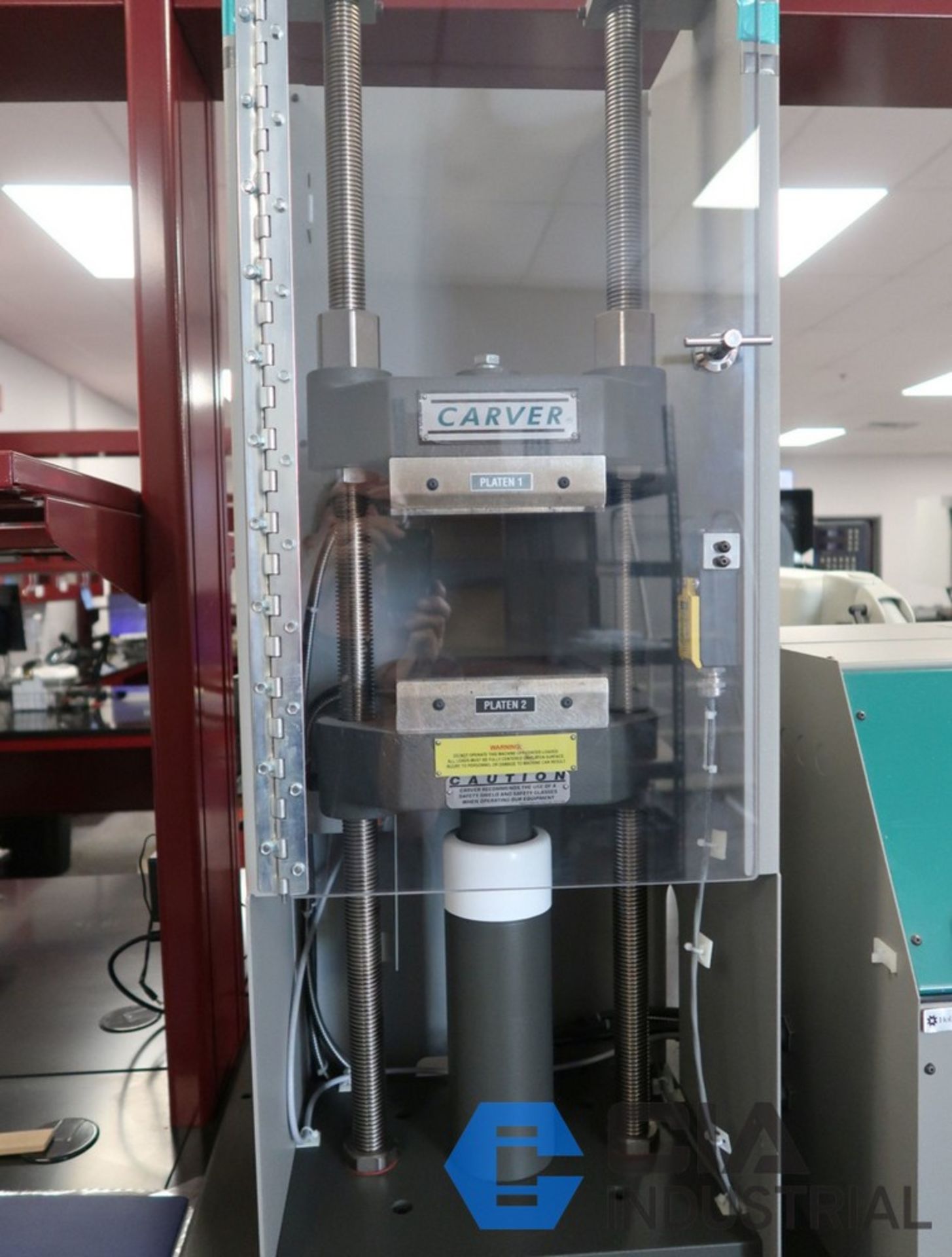 15 TON CARVER MODEL 3889.INE0000 AUTO-SERIES NE AUTOMATIC HYDRAULIC ...
