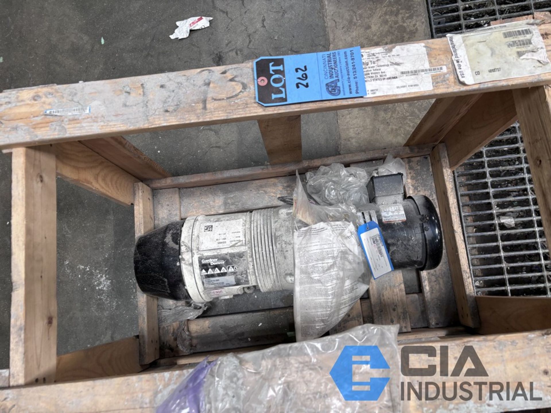 2 HP GARDNER DENVER 010CK10-388 HYDROVANE AIR COMPRESSOR