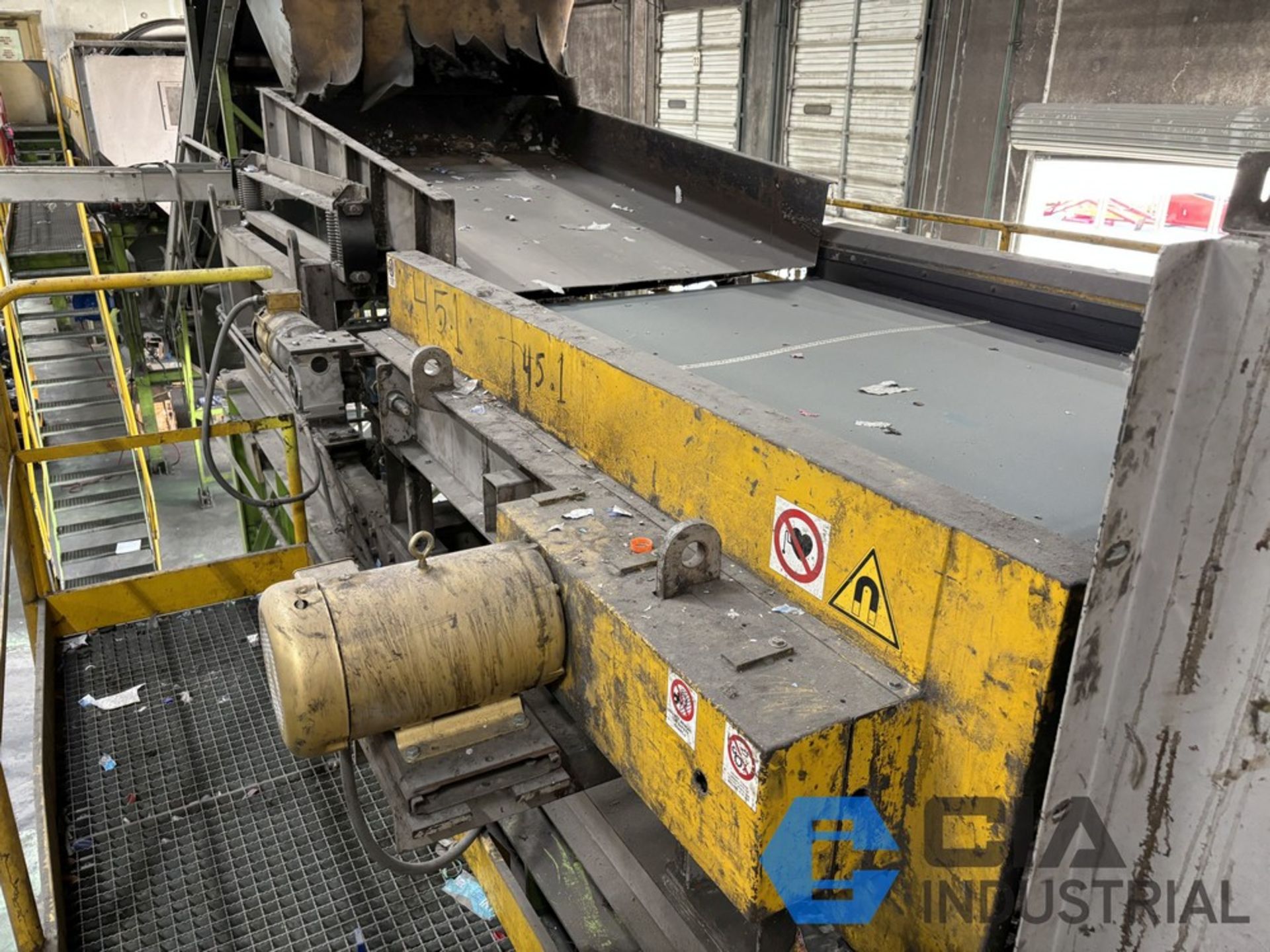 SOREMA FERROUS AND NON FERROUS SORTING SYSTEM, APPROX. 52" X 26' LONG ...