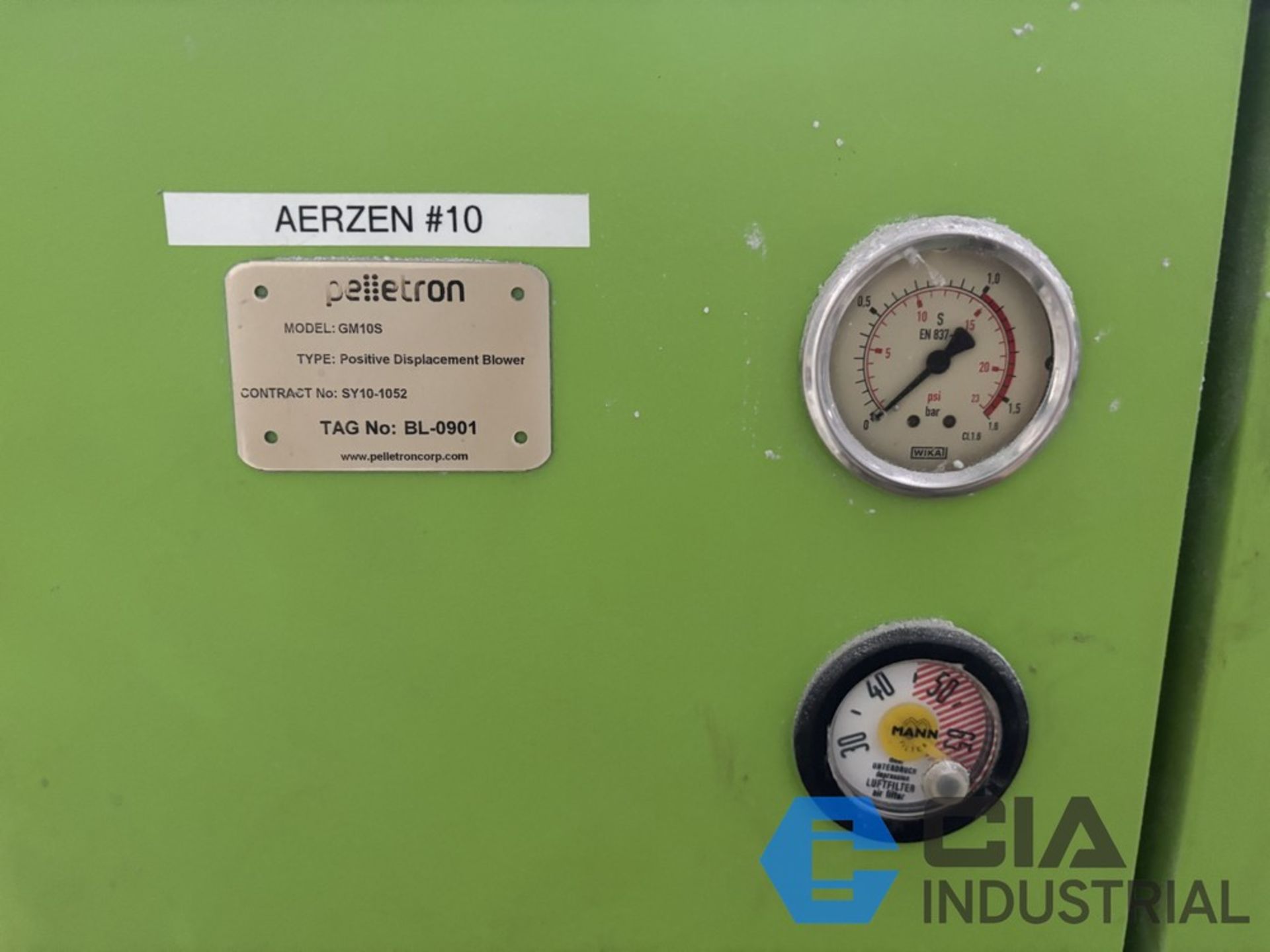 PELLETRON MODEL GM10S PUSHER PUMP; S/N BL-0901, 25 HP