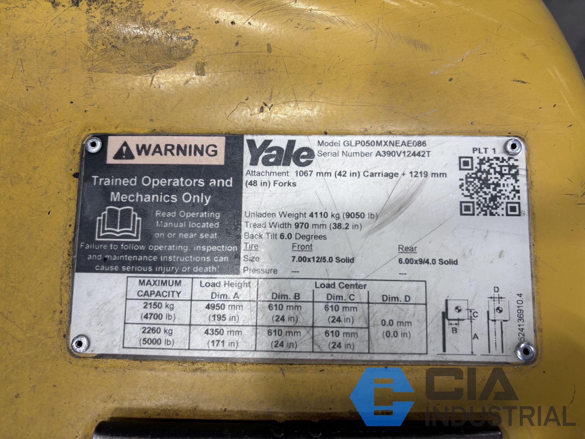 { Choice of lots: 54 } 2019 - 5,000 LB. YALE MODEL GLP050MX LPG SOLID ...