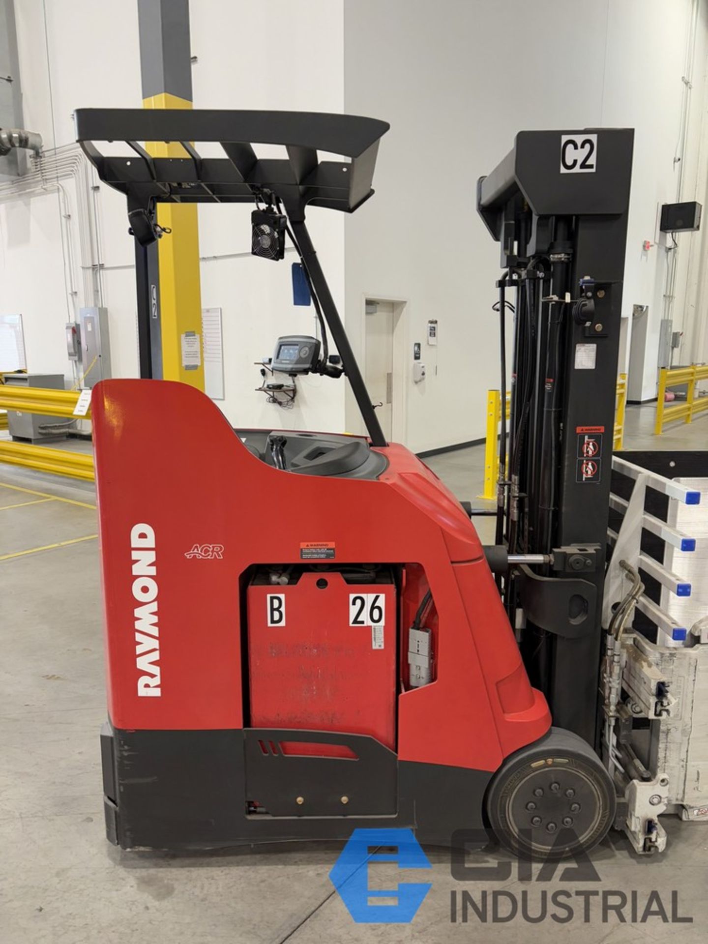 2021 - 3,000 LB. RAYMOND MODEL 415-C30TF STAND-UP ELECTRIC FORKLIFT ...