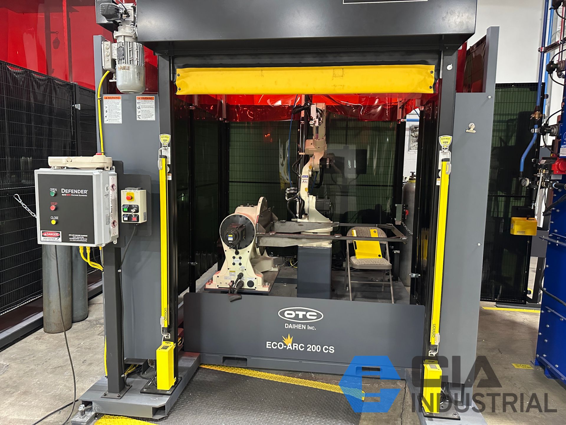 OTC Model Eco-Arc 200-CS Robotic Welding Cell, Model FD-V8 Robot, Model ...