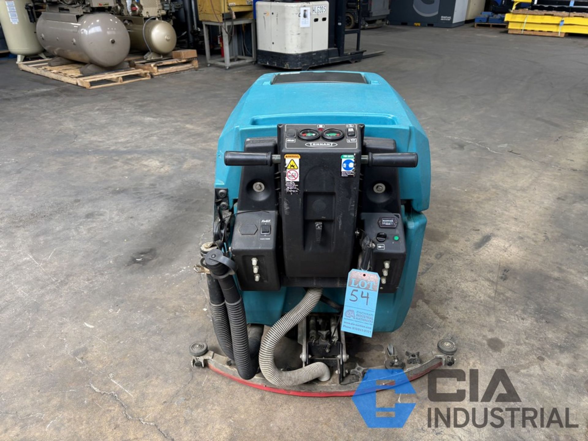 TENNANT MODEL 5700 ELECTRIC WALK BEHIND FLOOR SCRUBBER; FORK0925-54, s ...